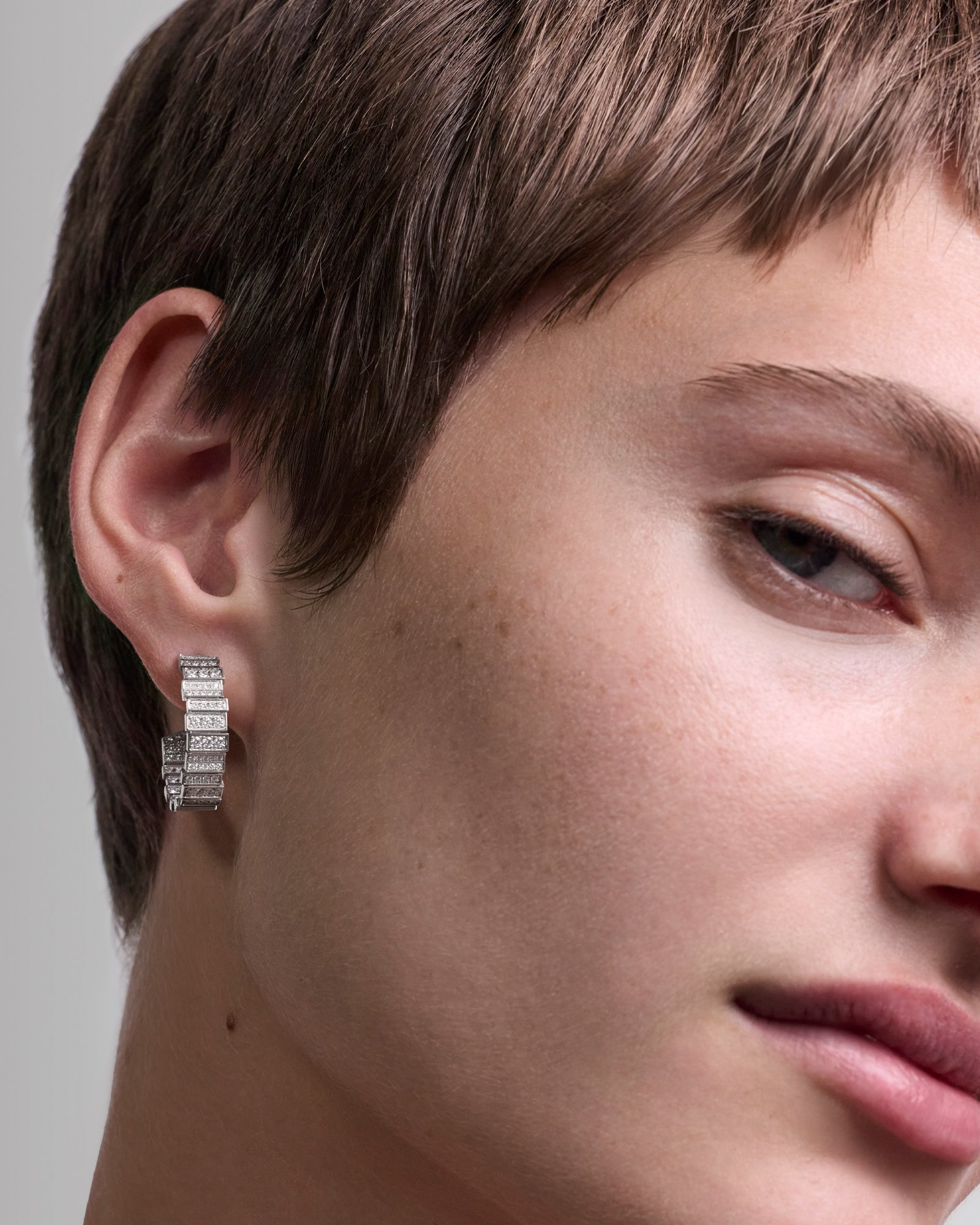 Pendientes GEM DIOR Oro blanco y diamantes | DIOR