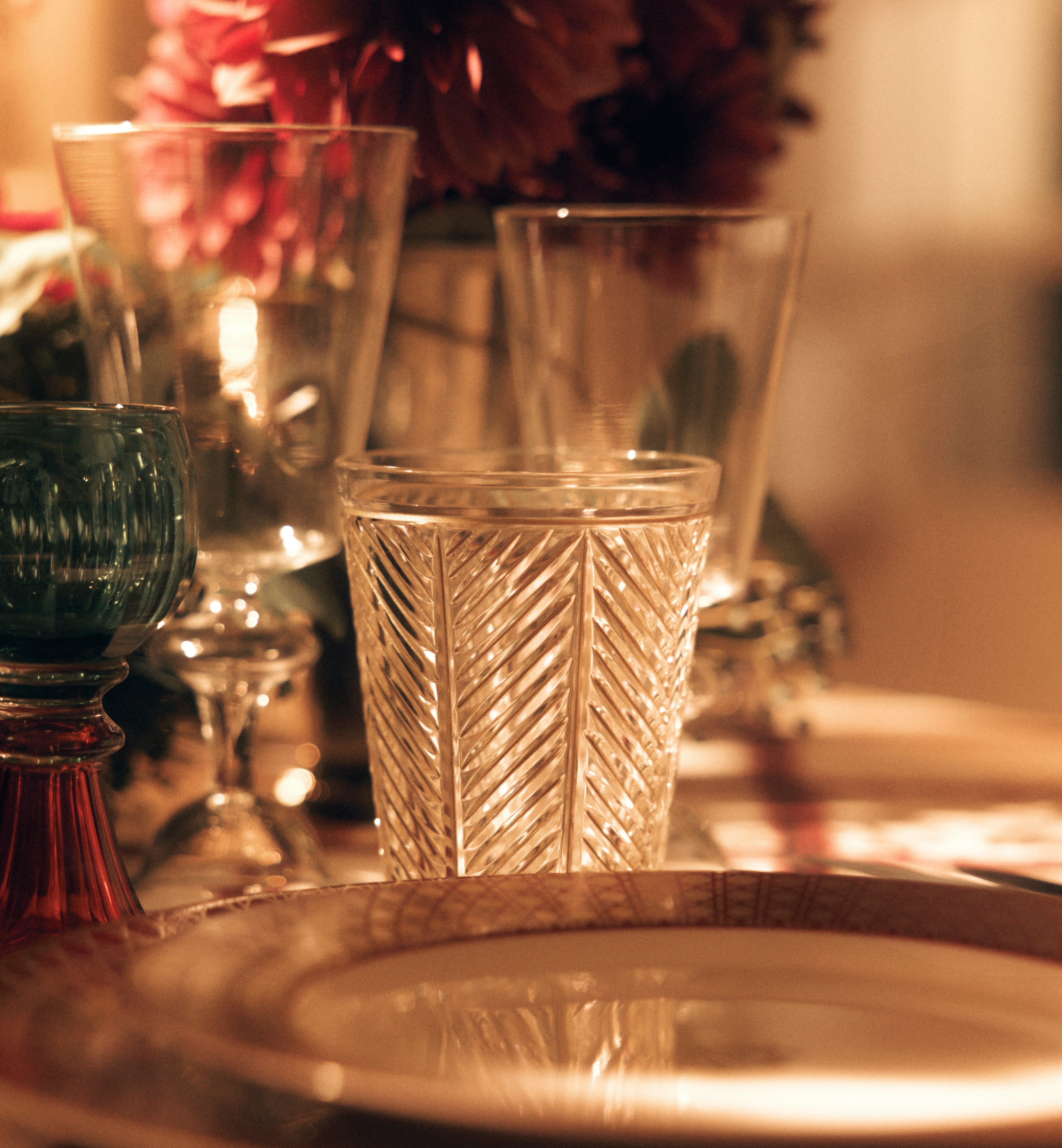 Water Glass Hand-Painted Transparent Crystal | DIOR