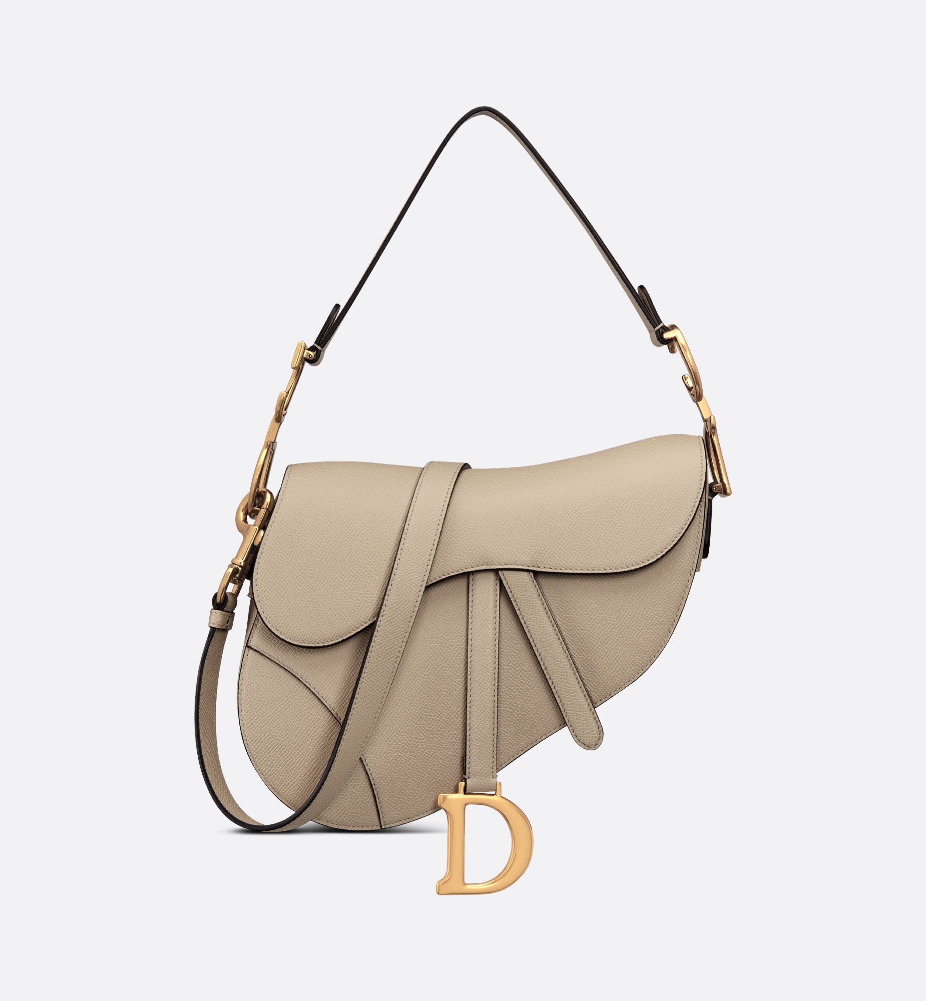 Saddle Bag with Strap Golden Saddle Grained Calfskin | DIOR Saddle Bag with Strap Golden Saddle Grained Calfskin | DIOR
