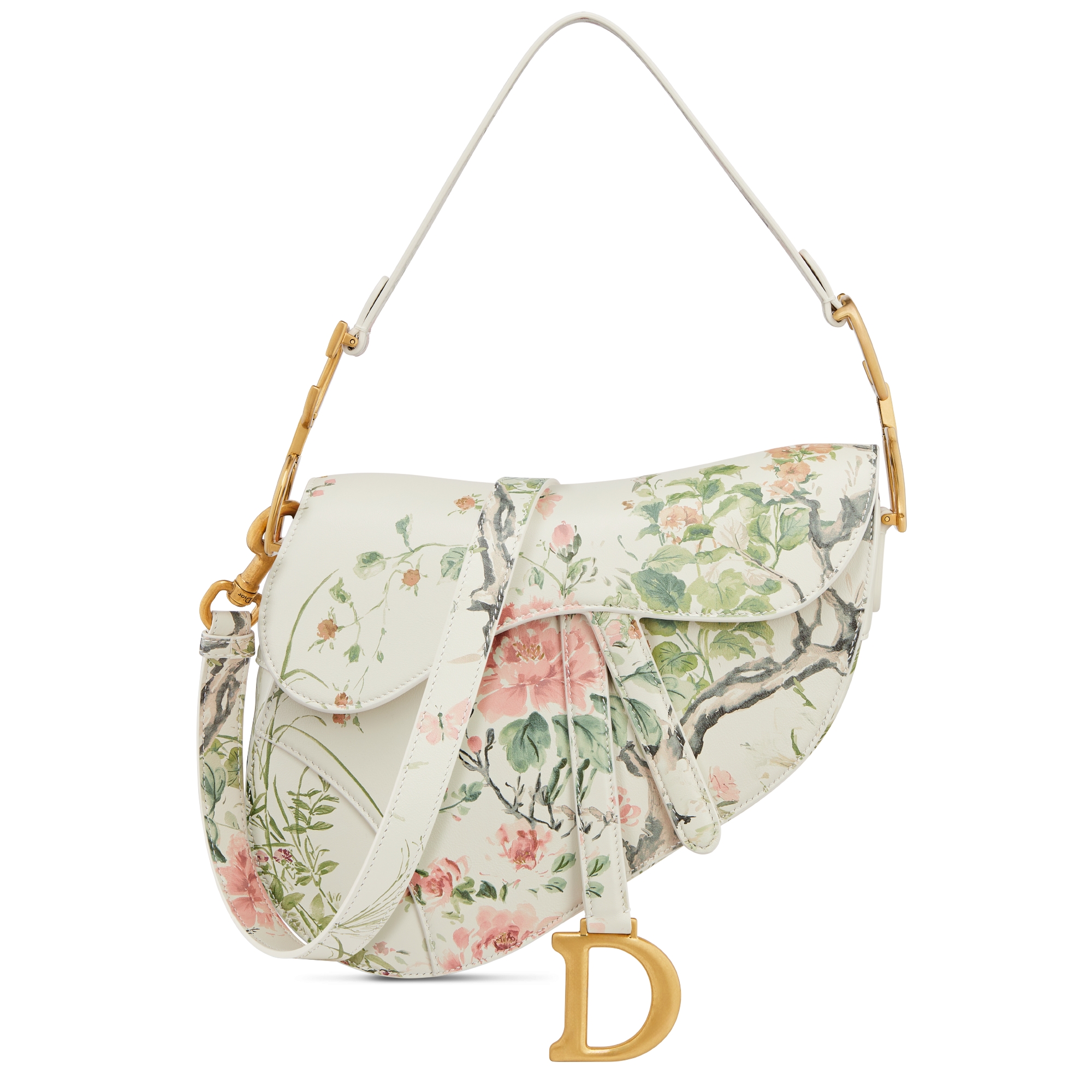 Saddle Bag with Strap Multicolor Dior Saisons Printemps-Été Printed ...