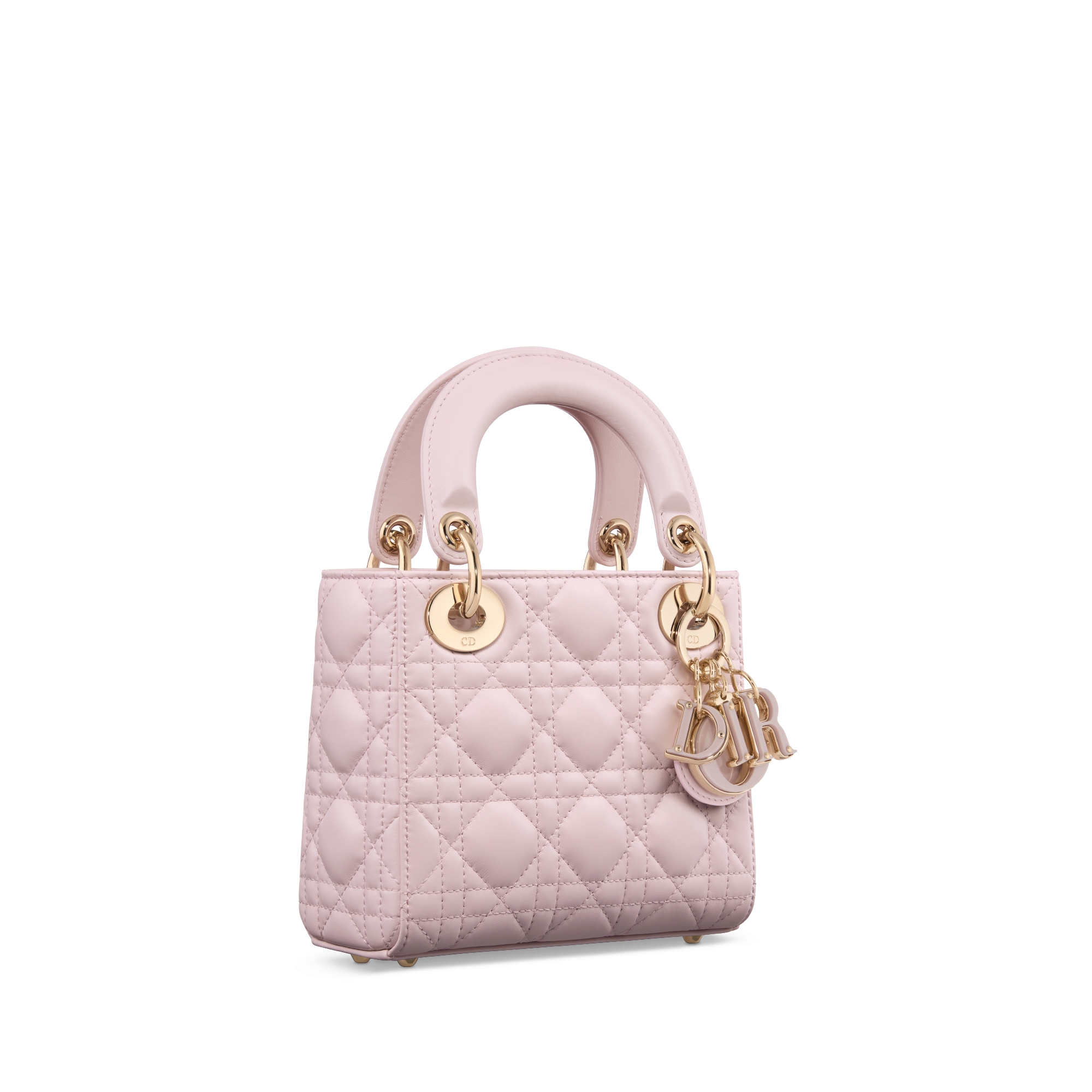 Mini Lady Dior Bag Pale Pink Cannage Lambskin | DIOR