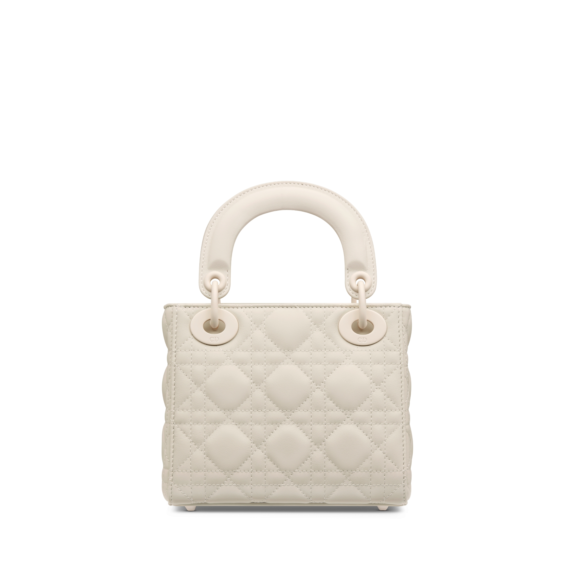 Mini Lady Dior Bag Latte Ultramatte Cannage Calfskin | DIOR