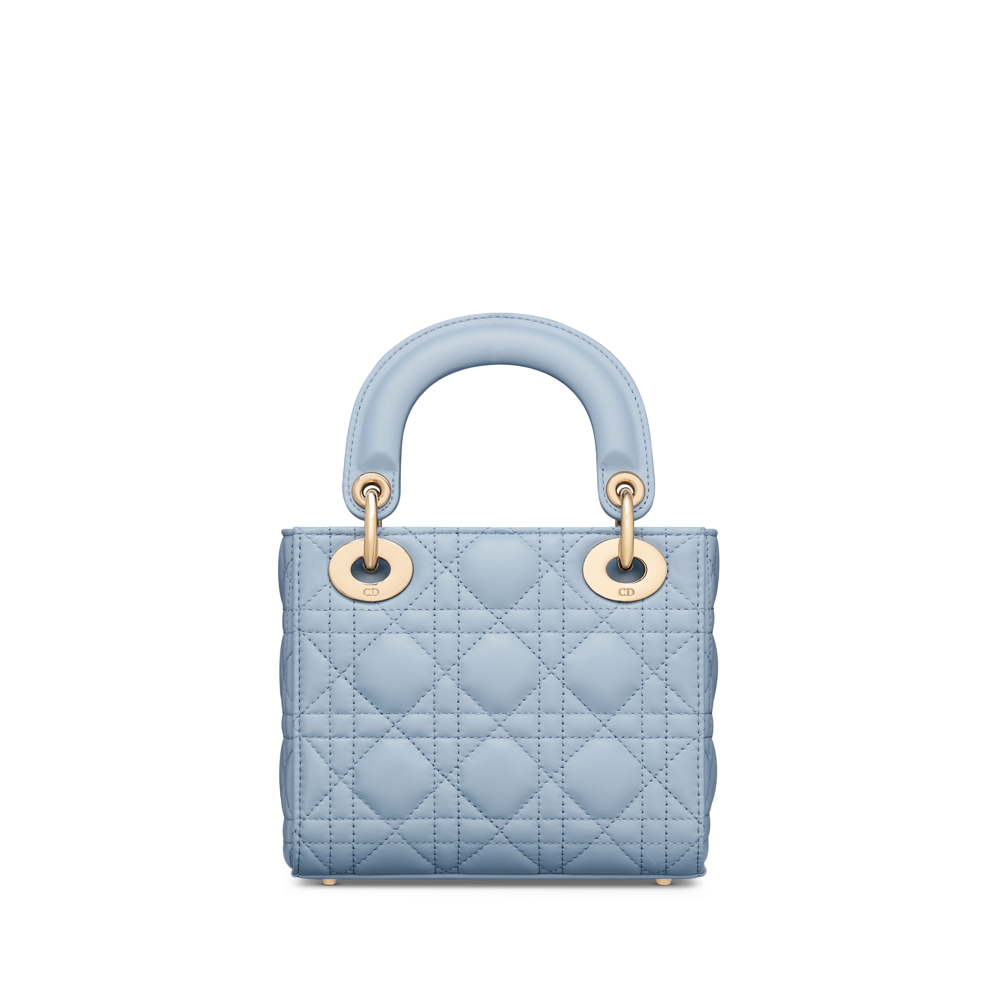 Mini Lady Dior Bag Pale Blue Cannage Lambskin | DIOR