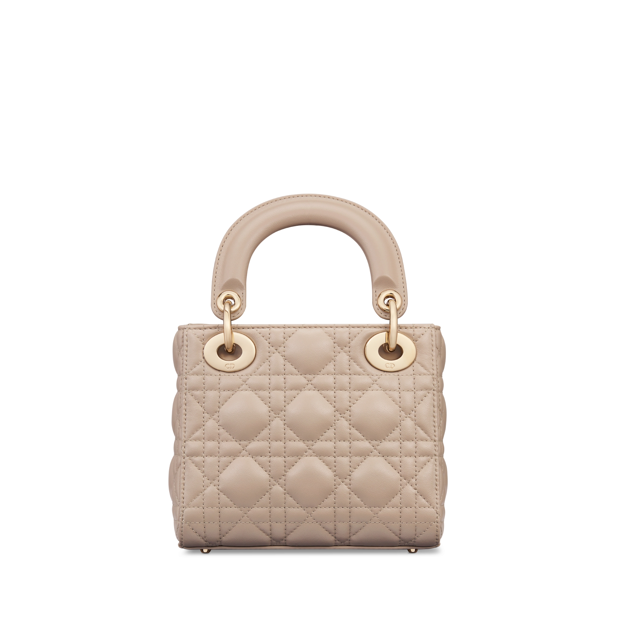 Mini Lady Dior Bag Powder Beige Cannage Lambskin | DIOR