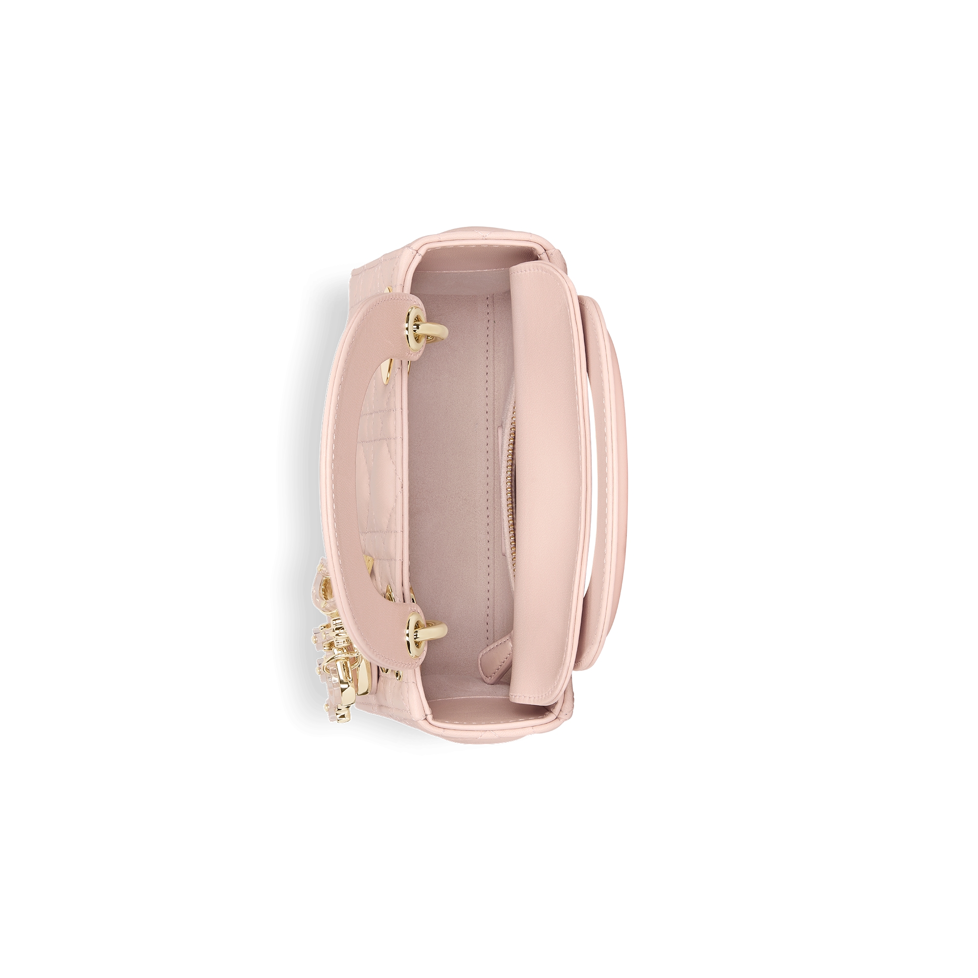 Mini Lady Dior Bag Powder Pink Cannage Lambskin | DIOR