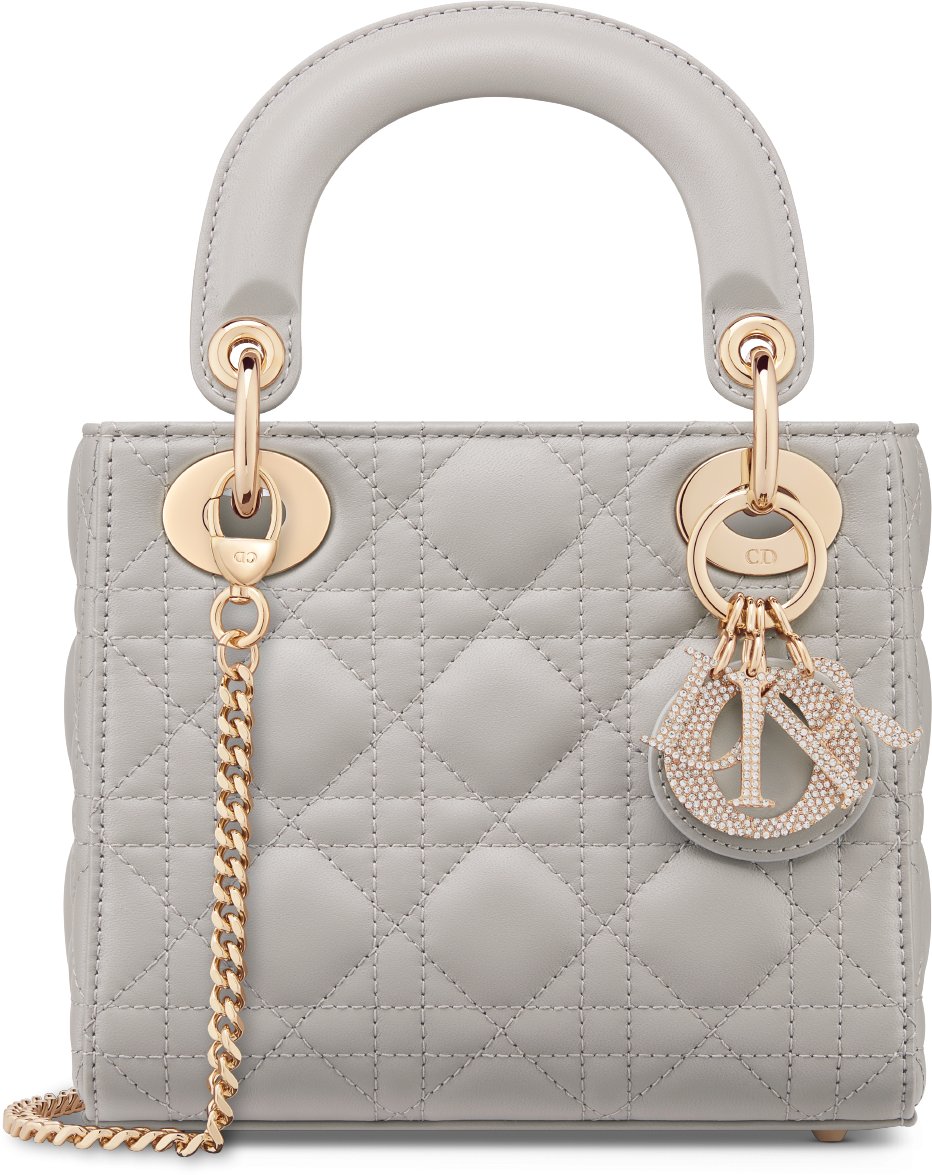 Mini Lady Dior Bag Powder Pink Cannage Lambskin | DIOR