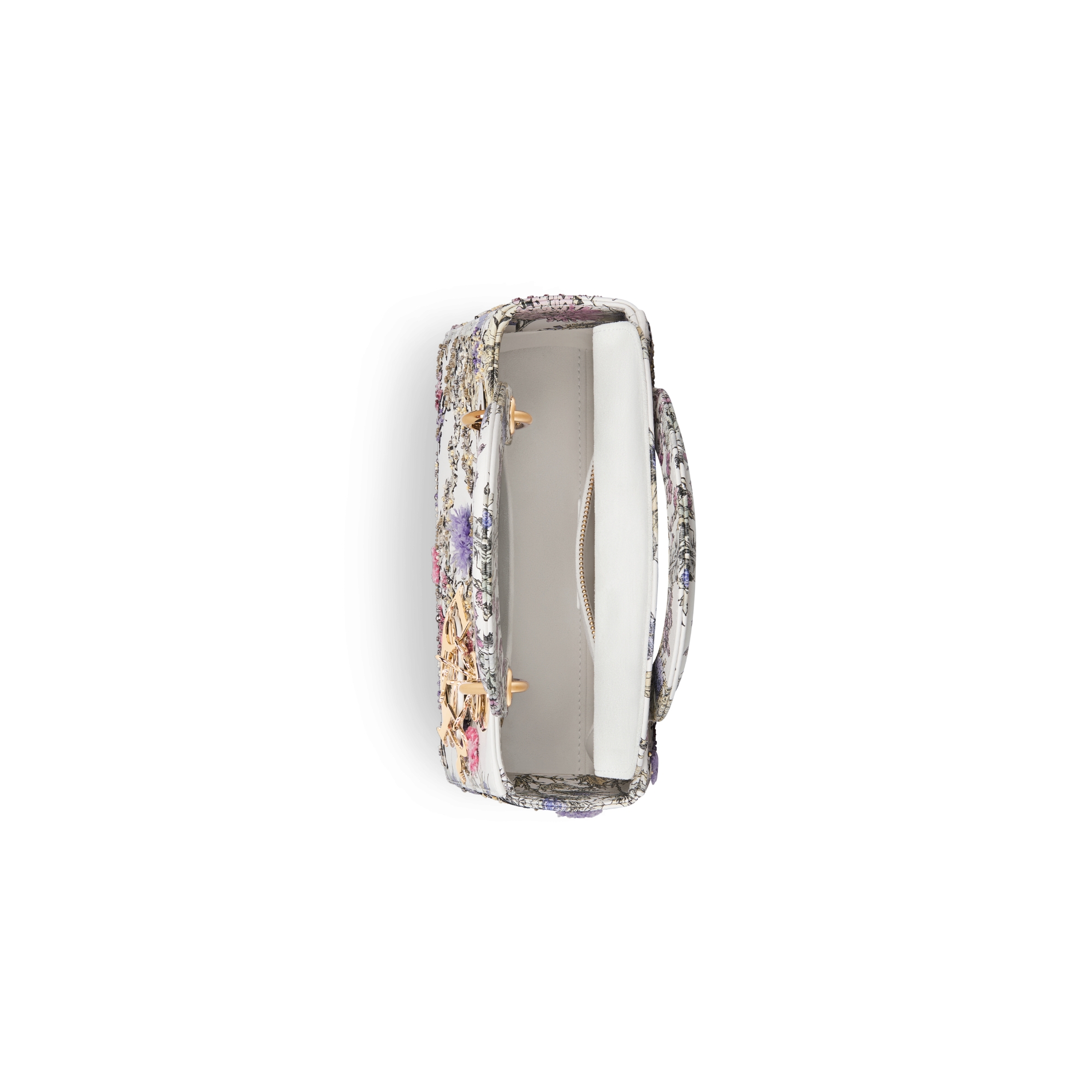 Small Lady Dior My ABCDior Bag Latte Lambskin with Multicolor Dior ...