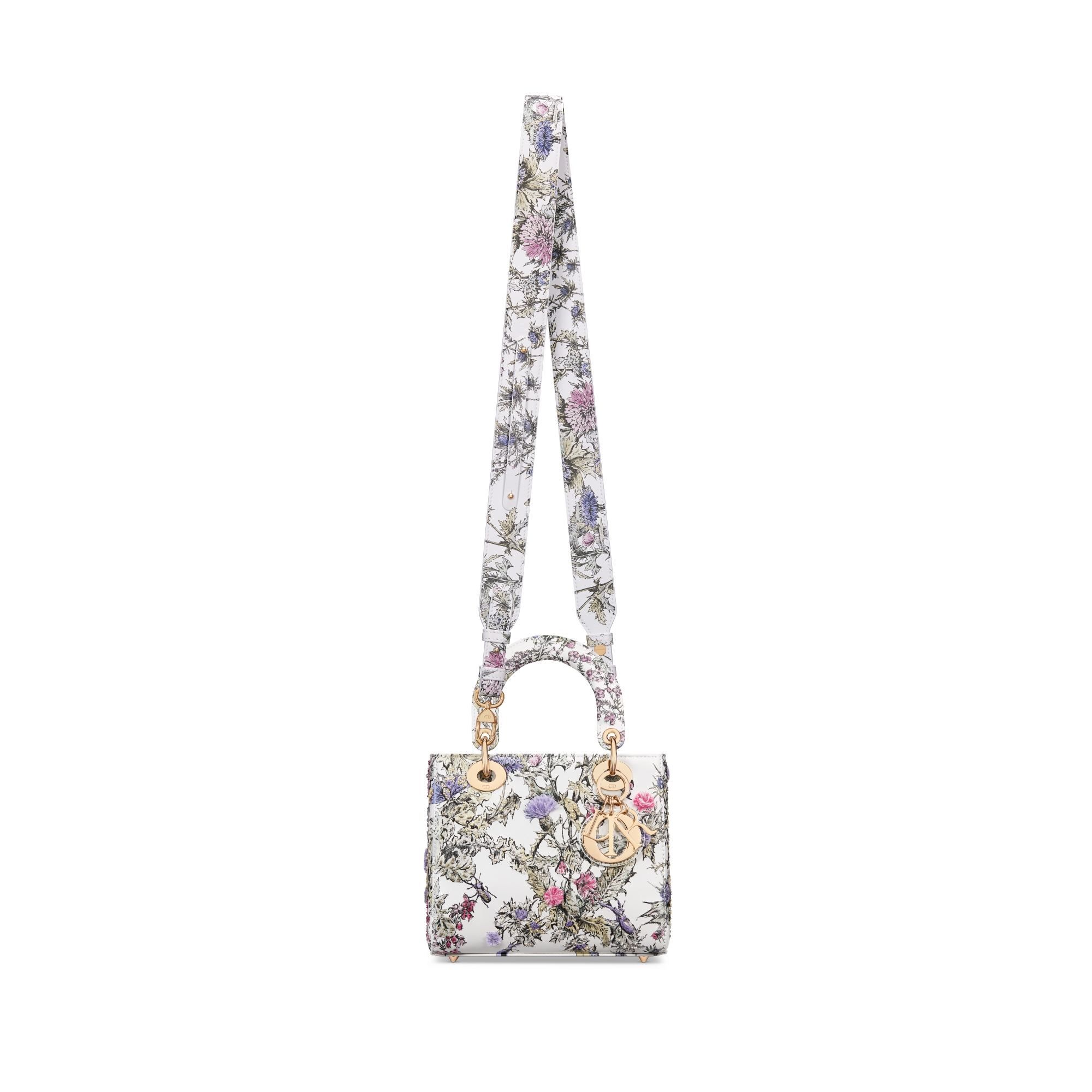 Small Lady Dior My ABCDior Bag Latte Lambskin with Multicolor Dior ...