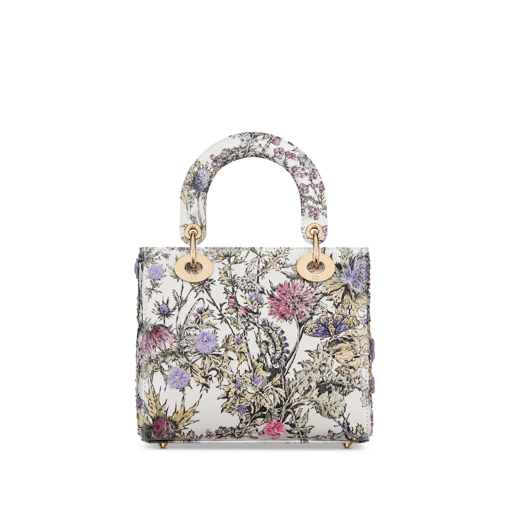 Small Lady Dior My ABCDior Bag Latte Lambskin with Multicolor Dior ...