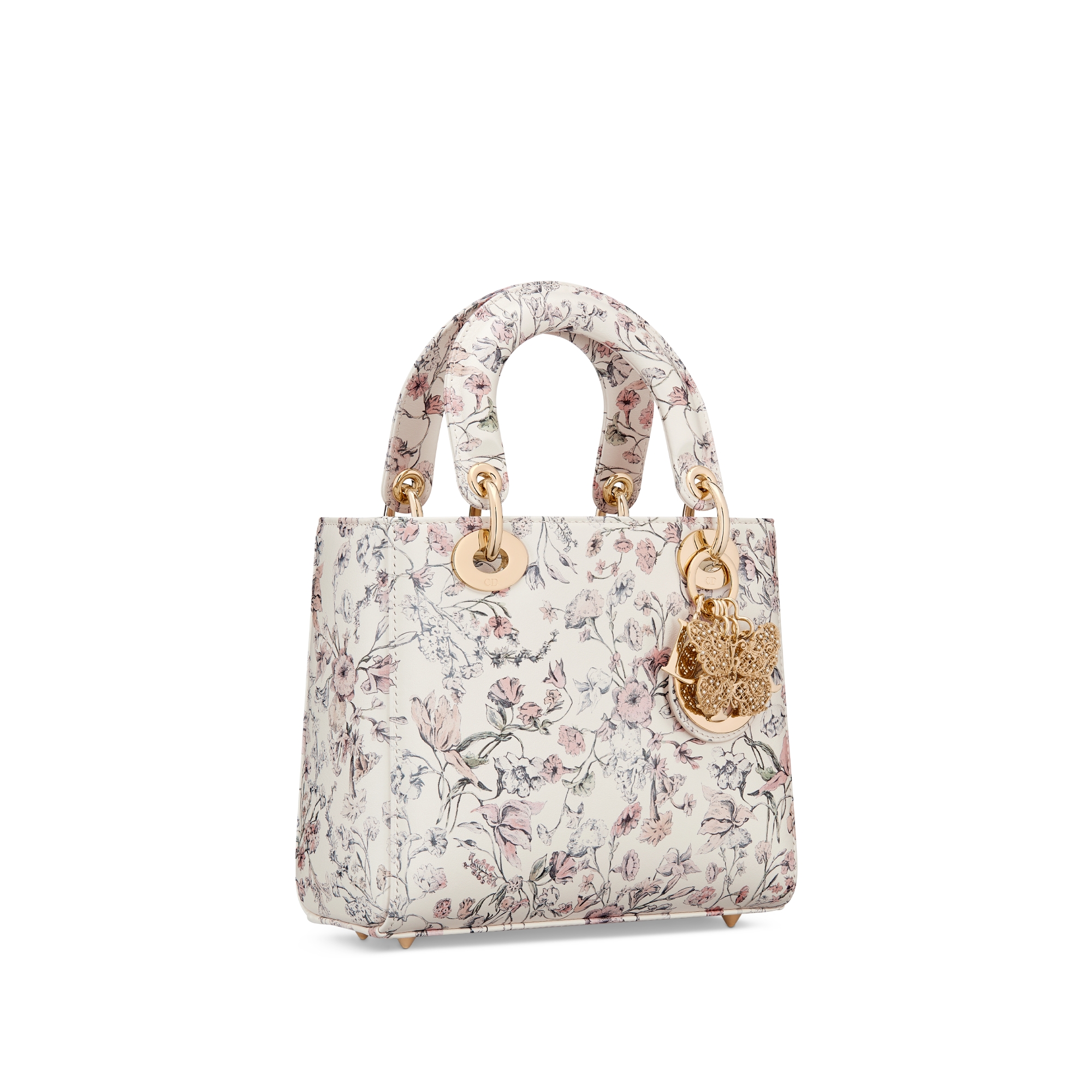 Small Lady Dior My ABCDior Bag Pink Multicolor Millefiori Printed ...