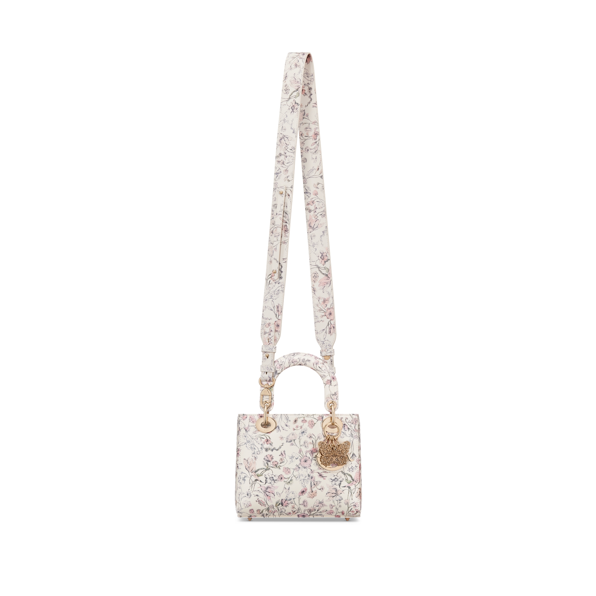 Small Lady Dior My ABCDior Bag Pink Multicolor Millefiori Printed ...