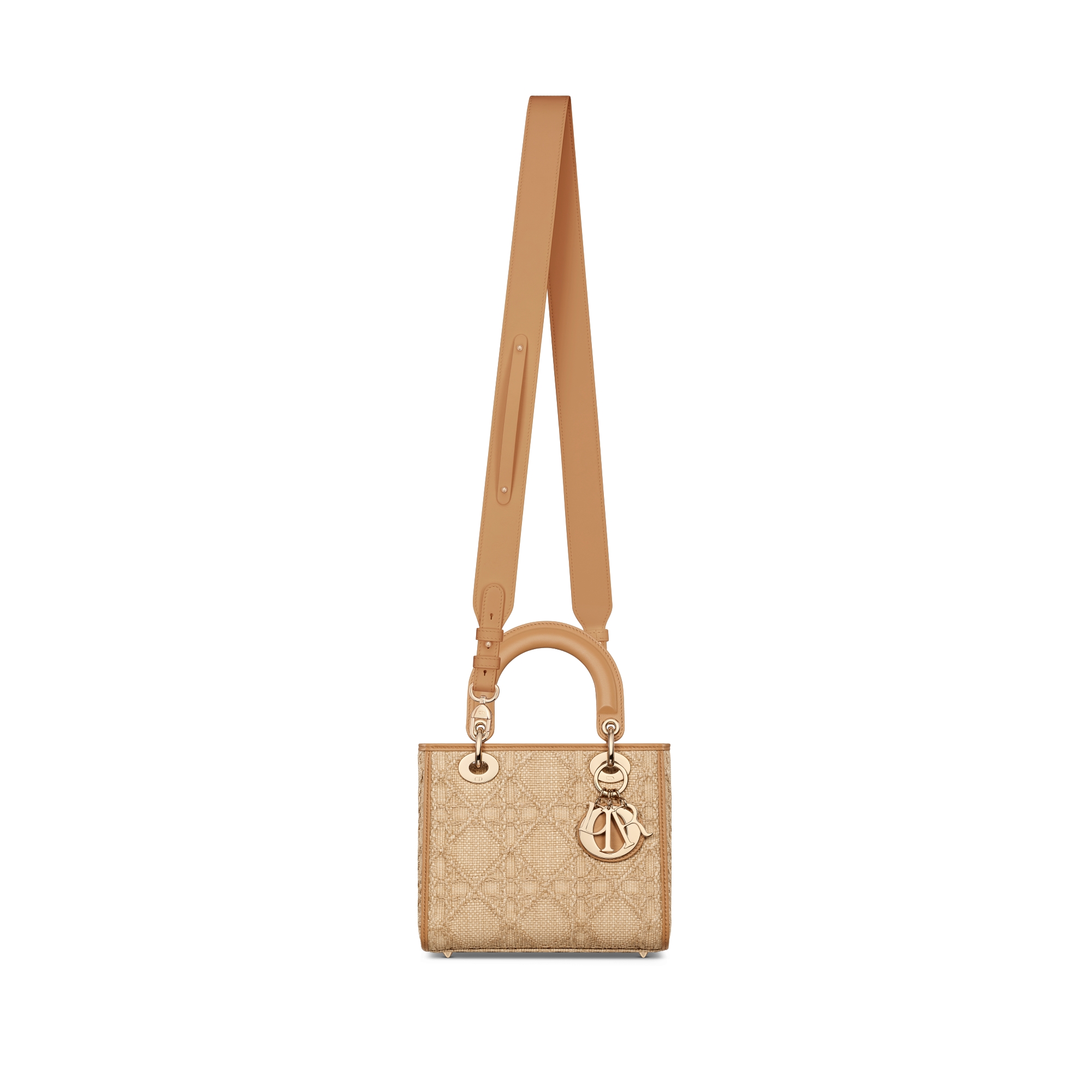 Small Lady Dior My ABCDior Bag Natural Cannage Raffia | DIOR