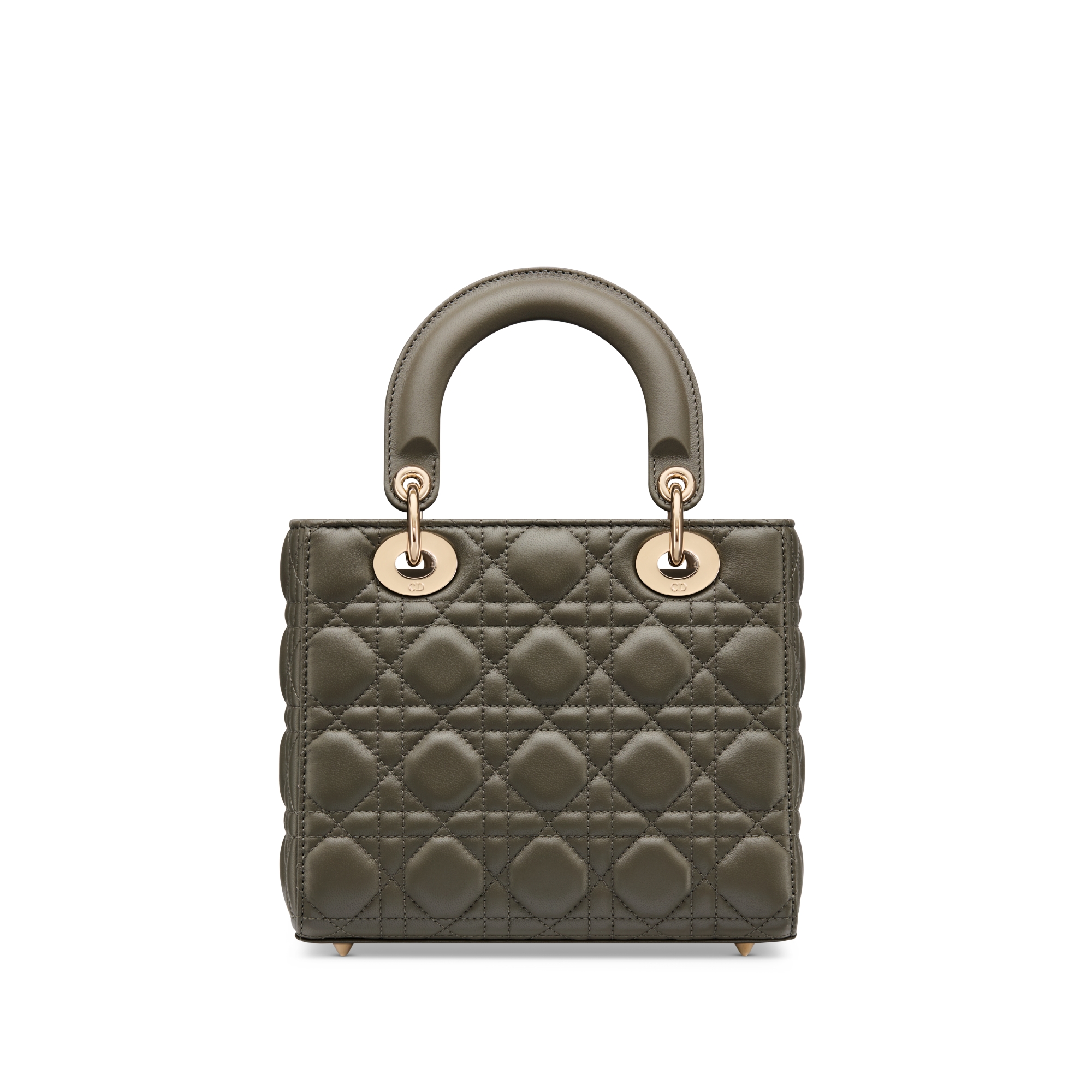 Small Lady Dior My ABCDior Bag Olive Taupe Cannage Lambskin | DIOR