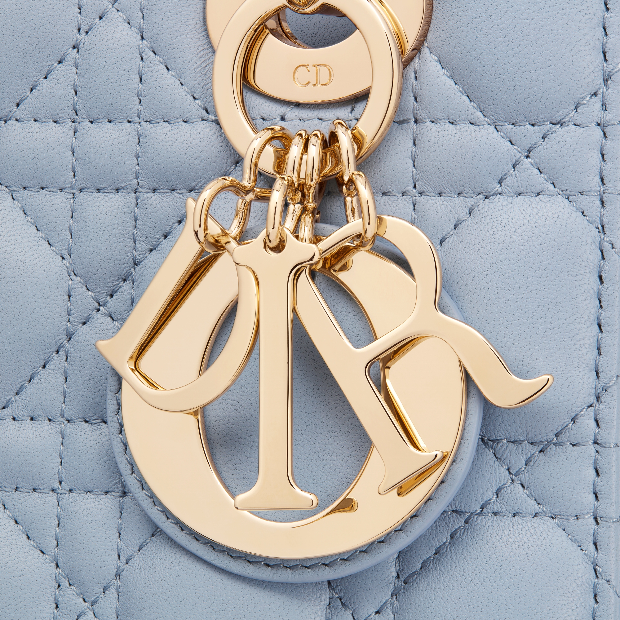 Sac Lady Dior My ABCDior Small Cuir d'agneau Cannage bleu pâle | DIOR