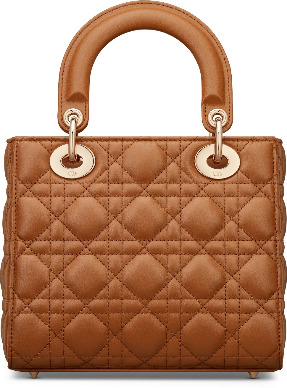 Small Lady Dior My ABCDior Bag Golden Saddle Cannage Lambskin | DIOR