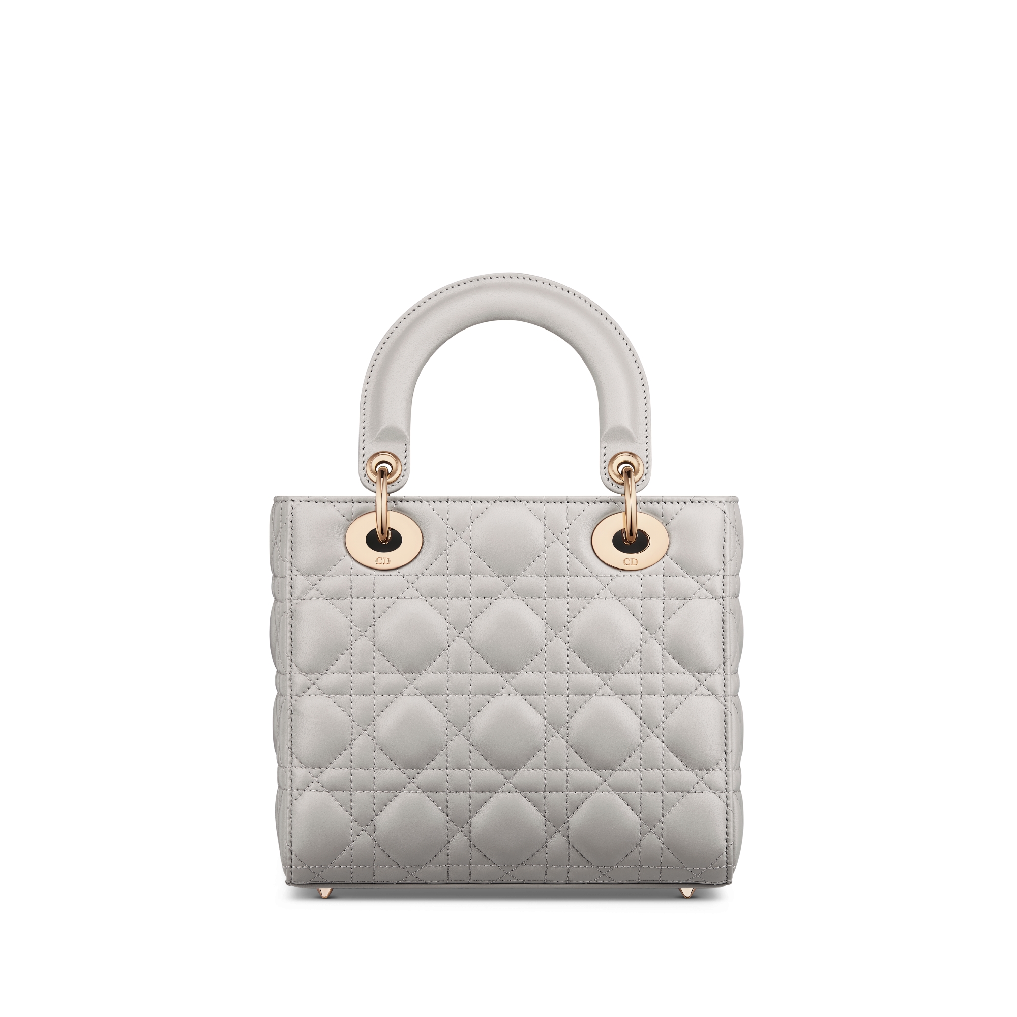 Small Lady Dior My ABCDior Bag Gray Cannage Lambskin | DIOR