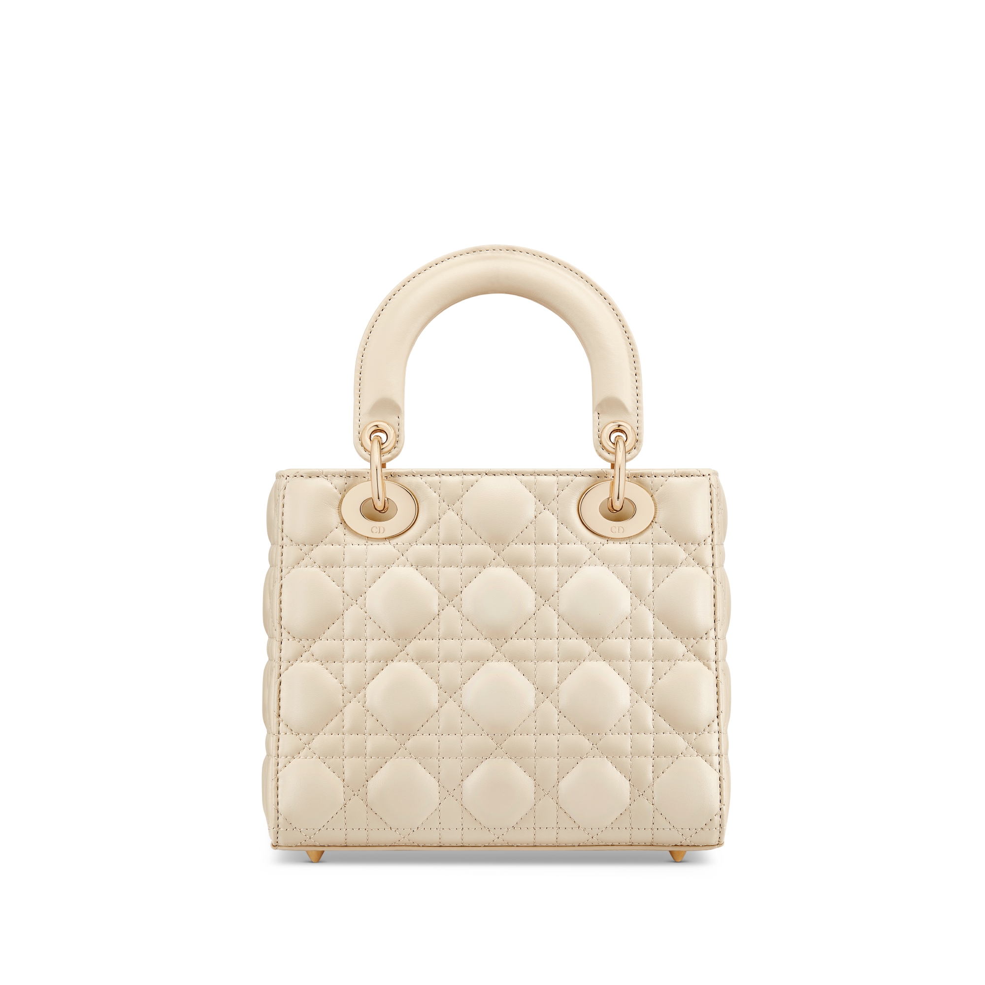 Small Lady Dior My ABCDior Bag Light Beige Cannage Lambskin | DIOR