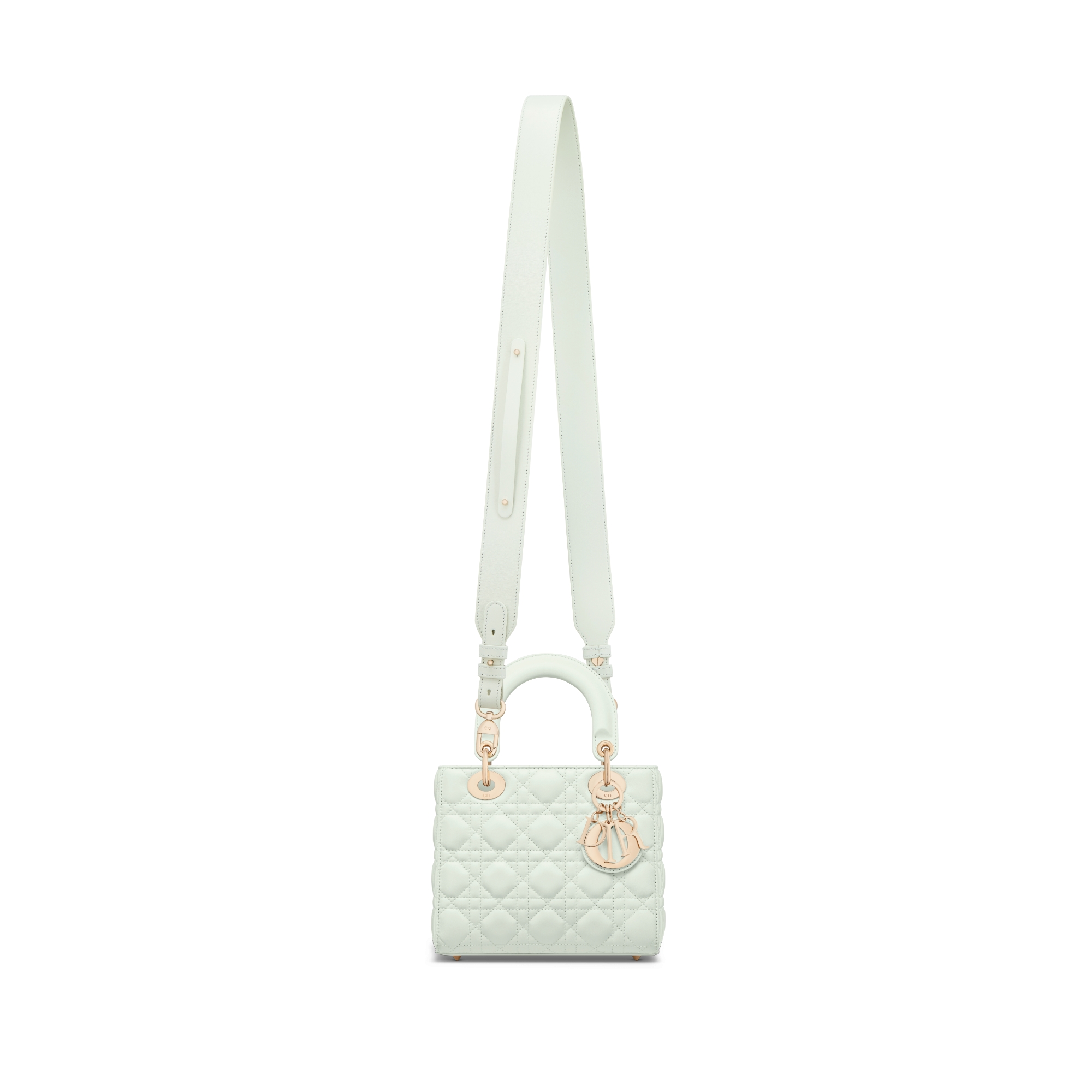 Small Lady Dior My ABCDior Bag Light Mint Green Cannage Lambskin | DIOR