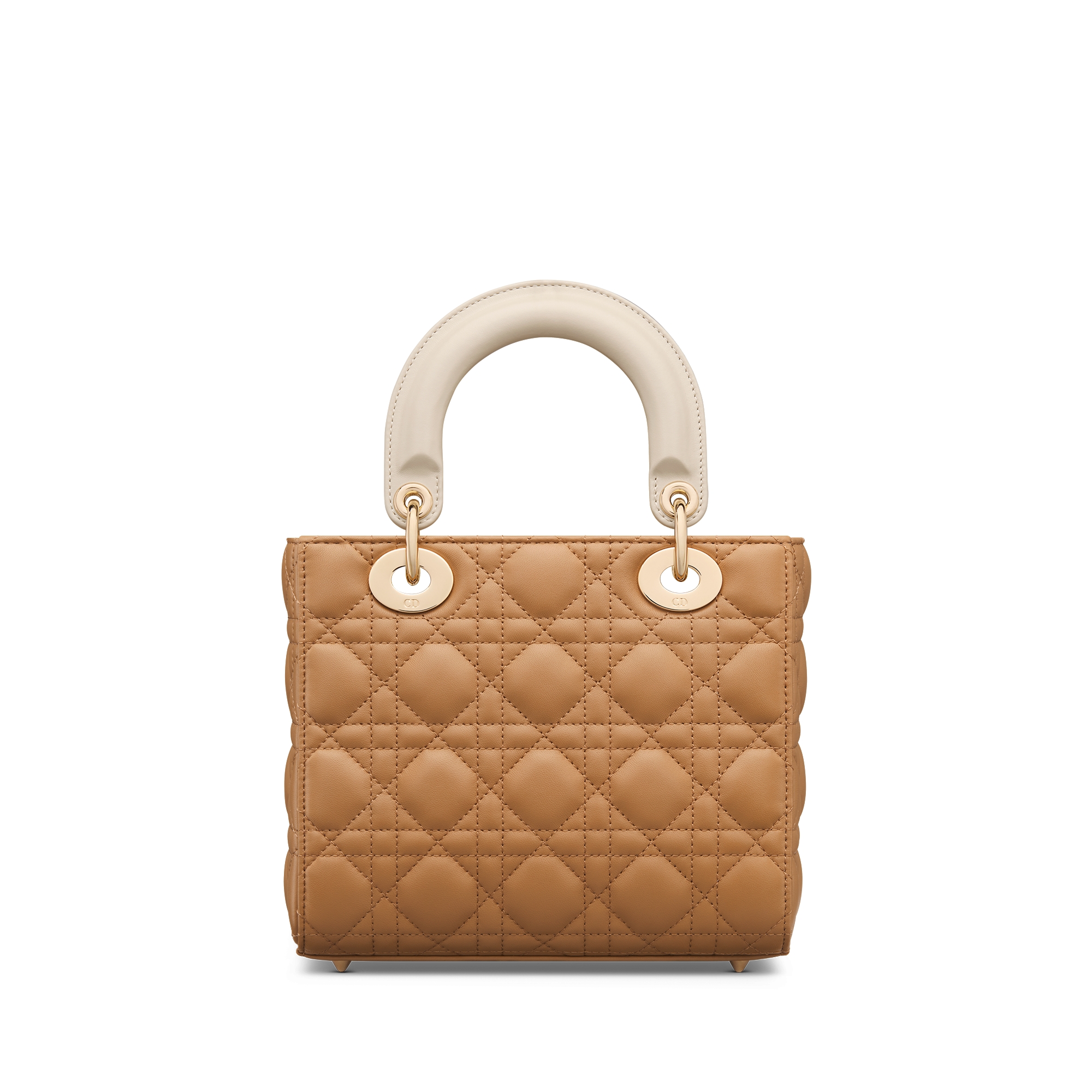 Small Lady Dior My ABCDior Bag Two-Tone Medium Tan and Dusty Ivory ...