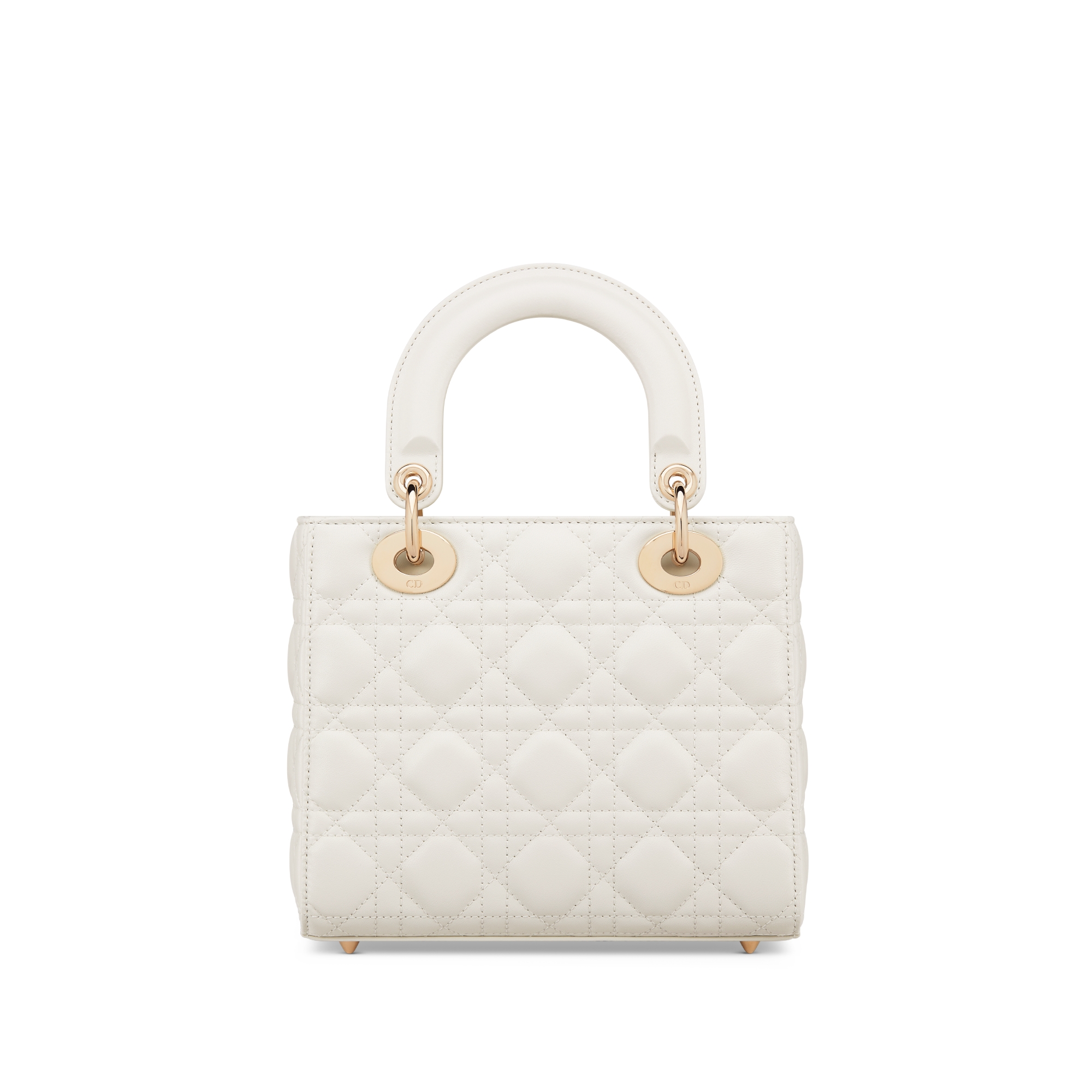 Small Lady Dior My ABCDior Bag Latte Cannage Lambskin | DIOR