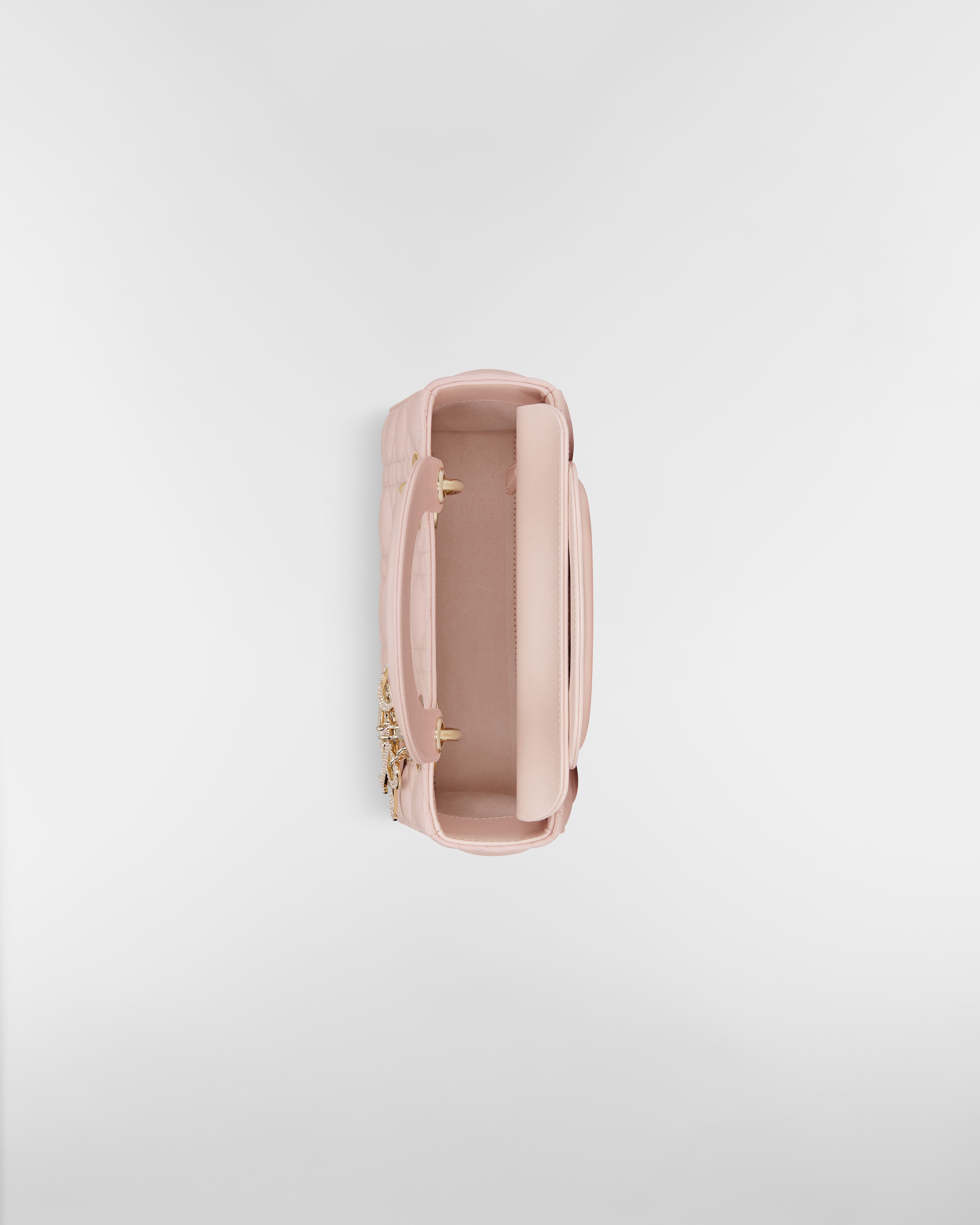 Small Lady Dior My ABCDior Bag Powder Pink Cannage Lambskin | DIOR