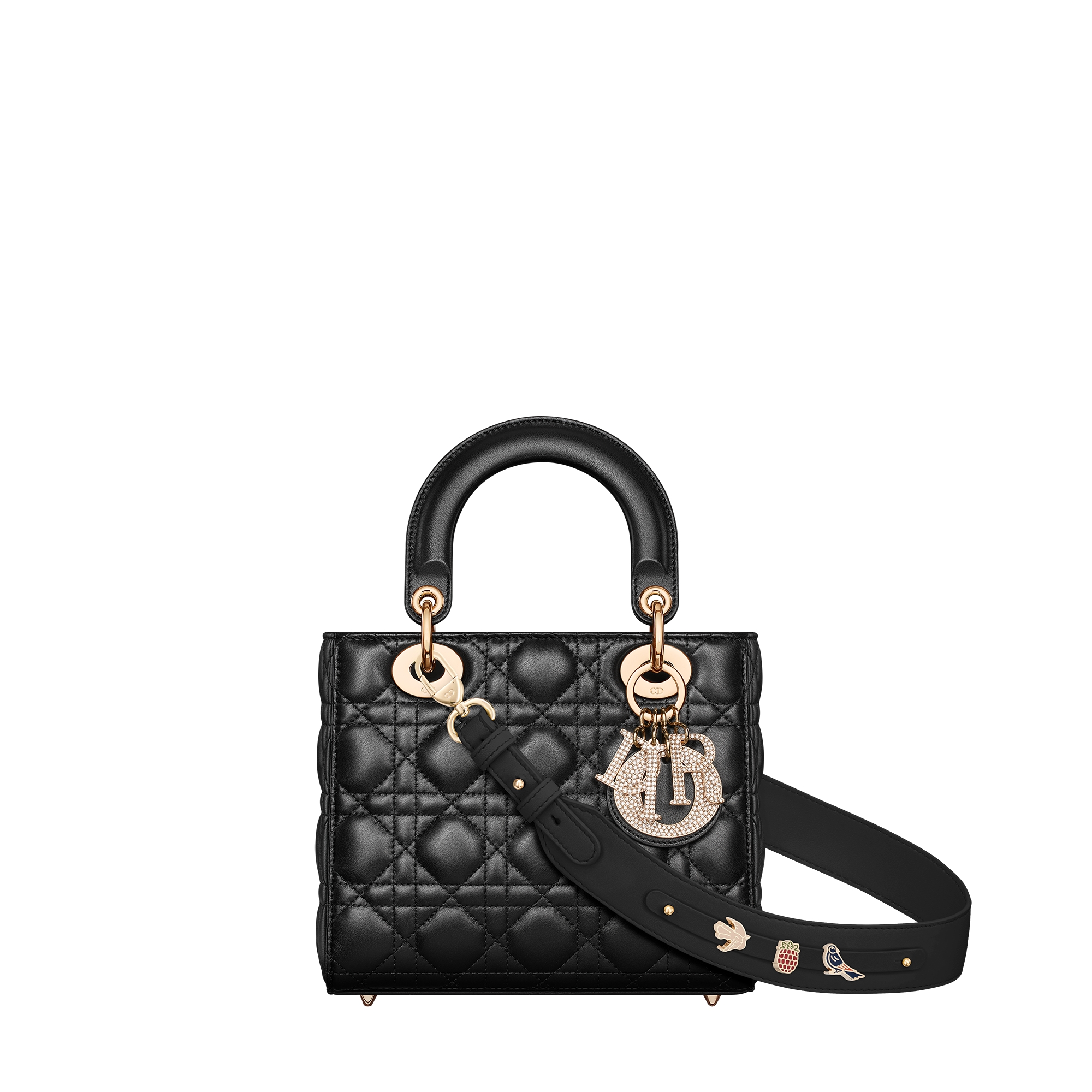 Small Lady Dior My ABCDior Bag Latte Cannage Lambskin | DIOR