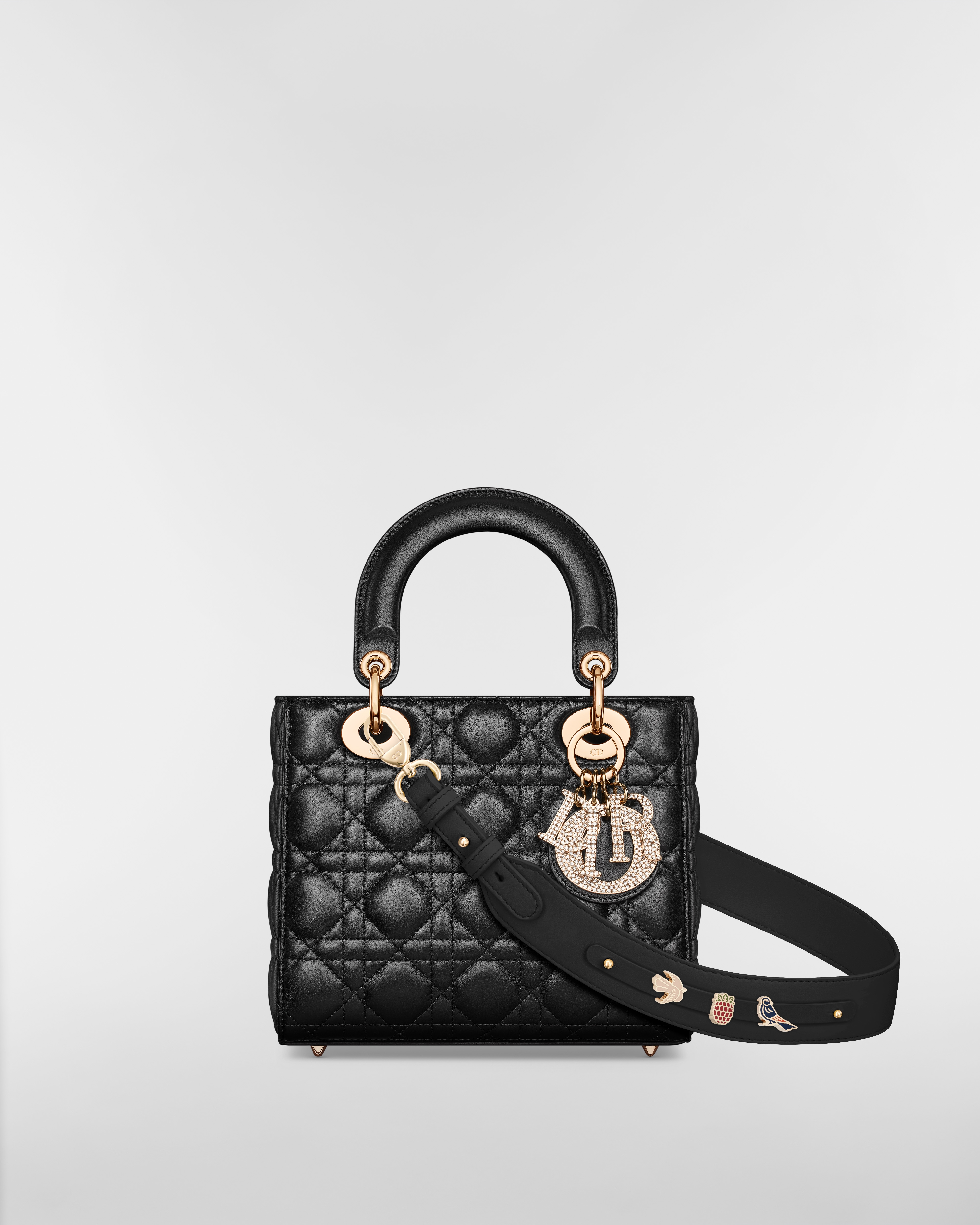 Small Lady Dior My ABCDior Bag Latte Cannage Lambskin | DIOR