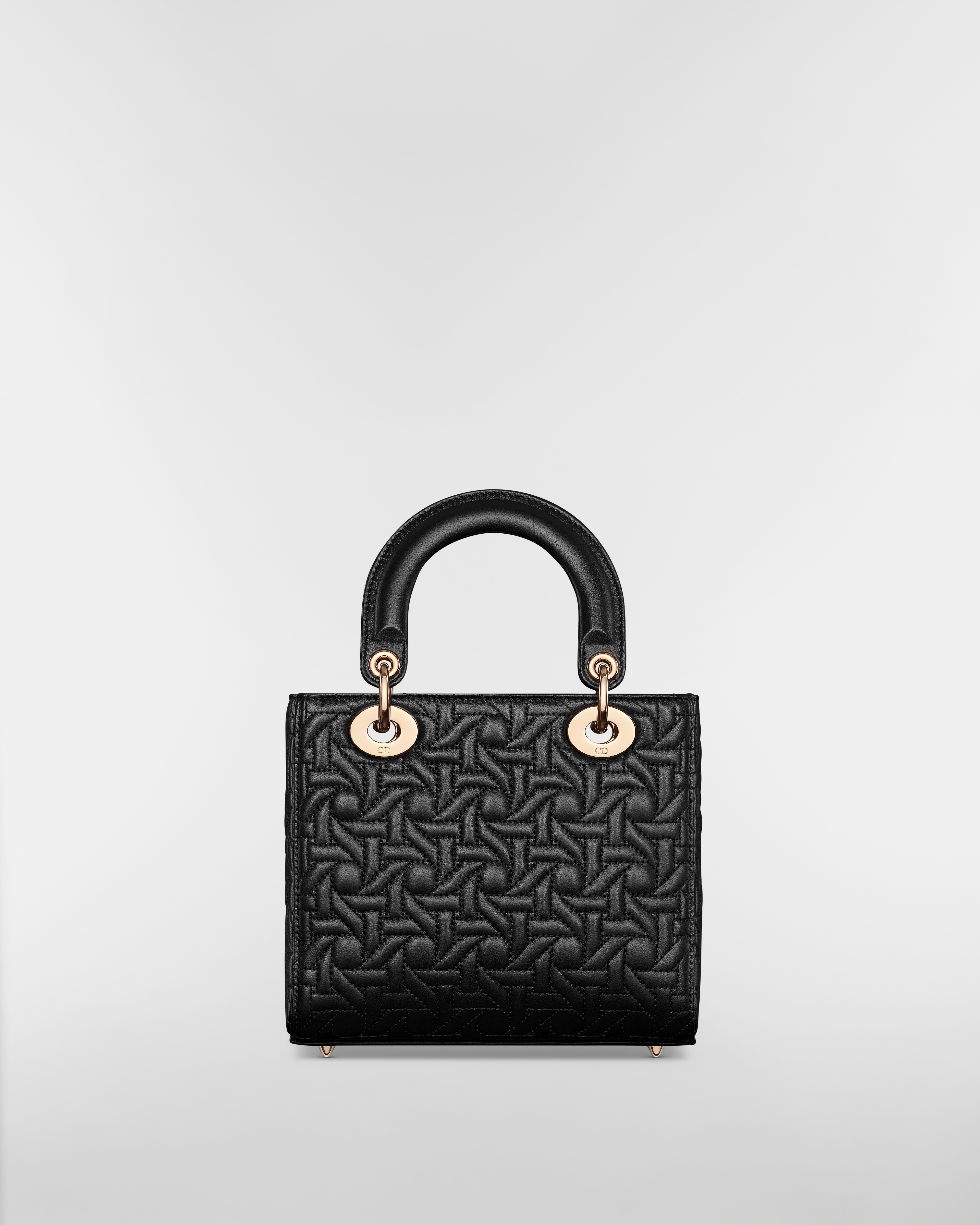 Small Lady Dior My ABCDior Bag Black Graphic Cannage Lambskin | DIOR