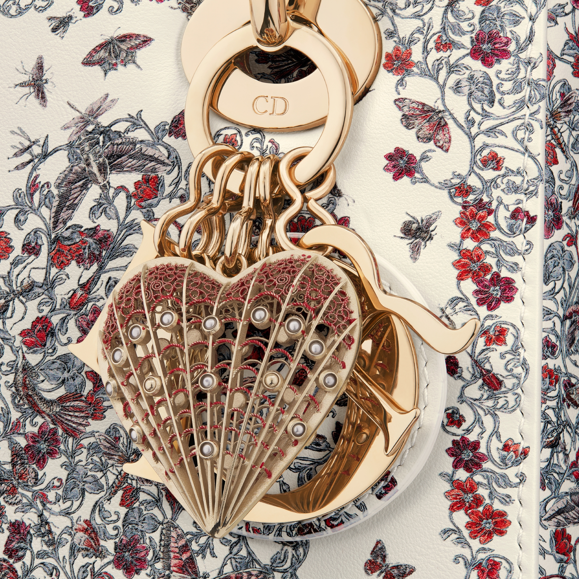 Dioramour Small Lady Dior My ABCDior Bag Latte Calfskin with Multicolor ...