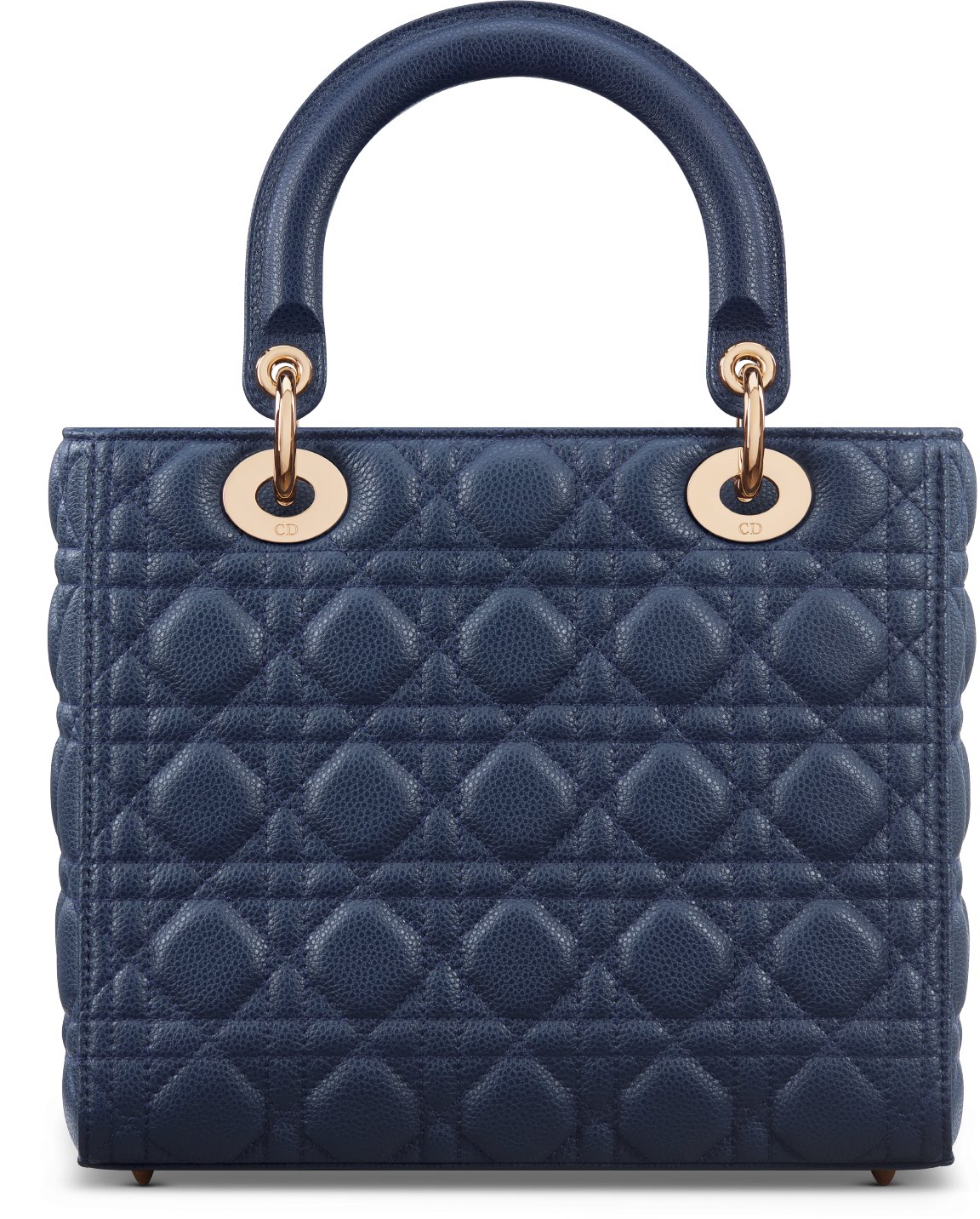 Medium Lady Dior Bag Deep Ocean Blue Cannage Grained Calfskin | DIOR
