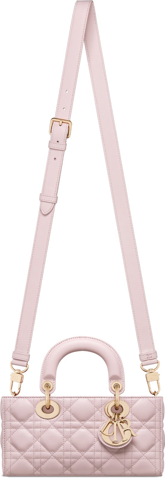 Small Lady D-Joy Bag Pale Pink Cannage Lambskin | DIOR