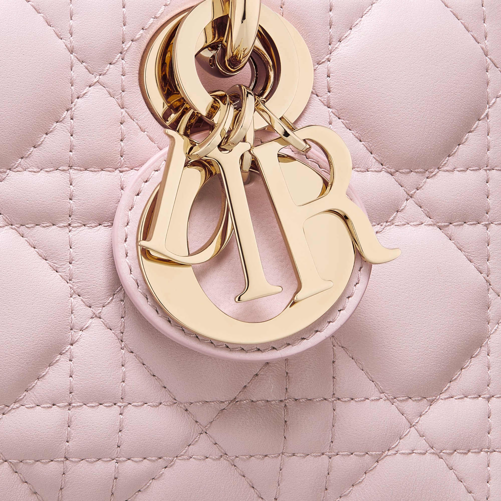 Small Lady D-Joy Bag Pale Pink Cannage Lambskin | DIOR