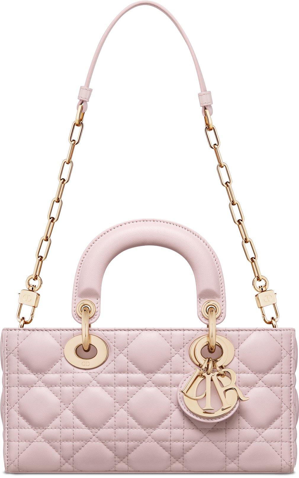Small Lady D-Joy Bag Pale Pink Cannage Lambskin | DIOR