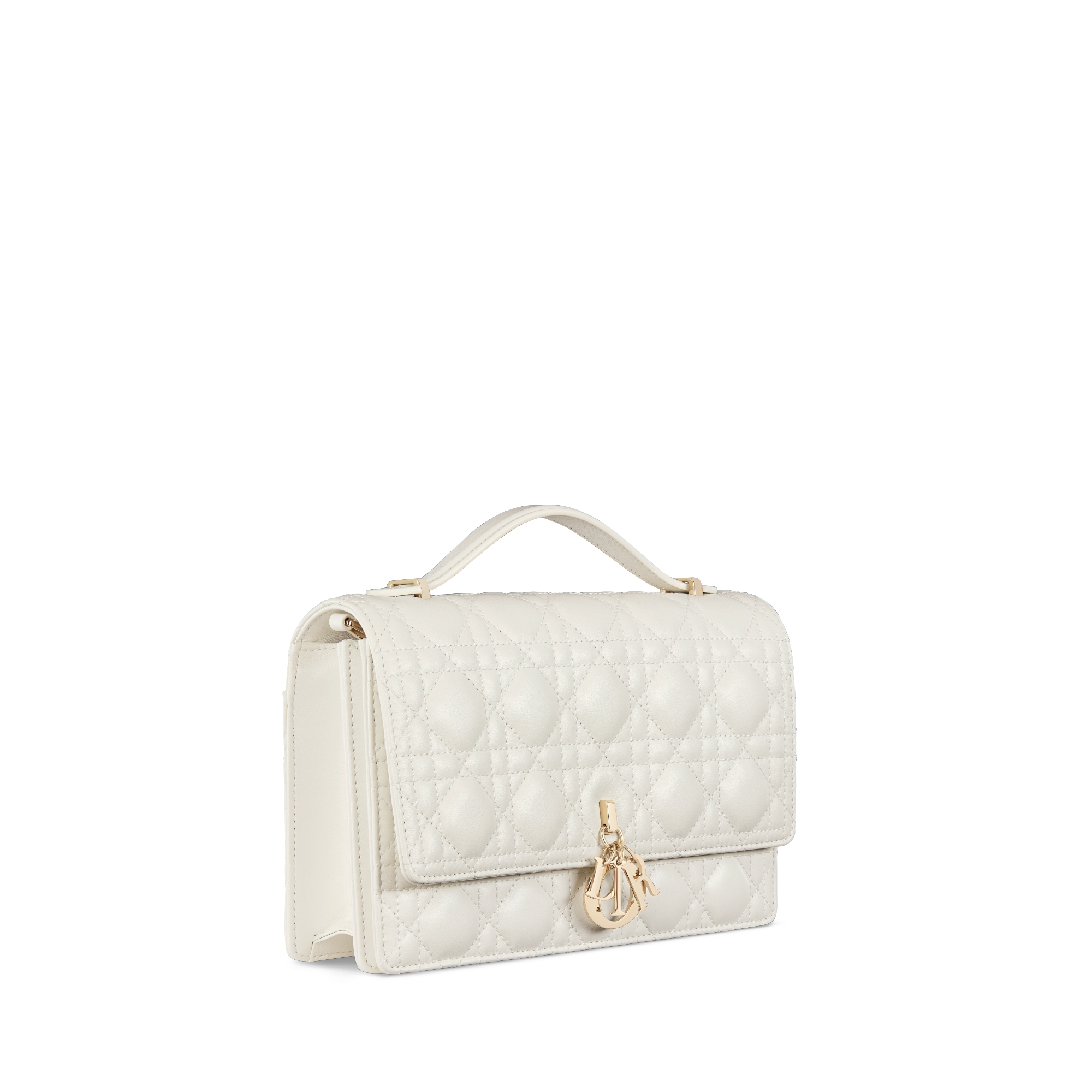 My Dior Top Handle Bag Latte Cannage Lambskin | DIOR