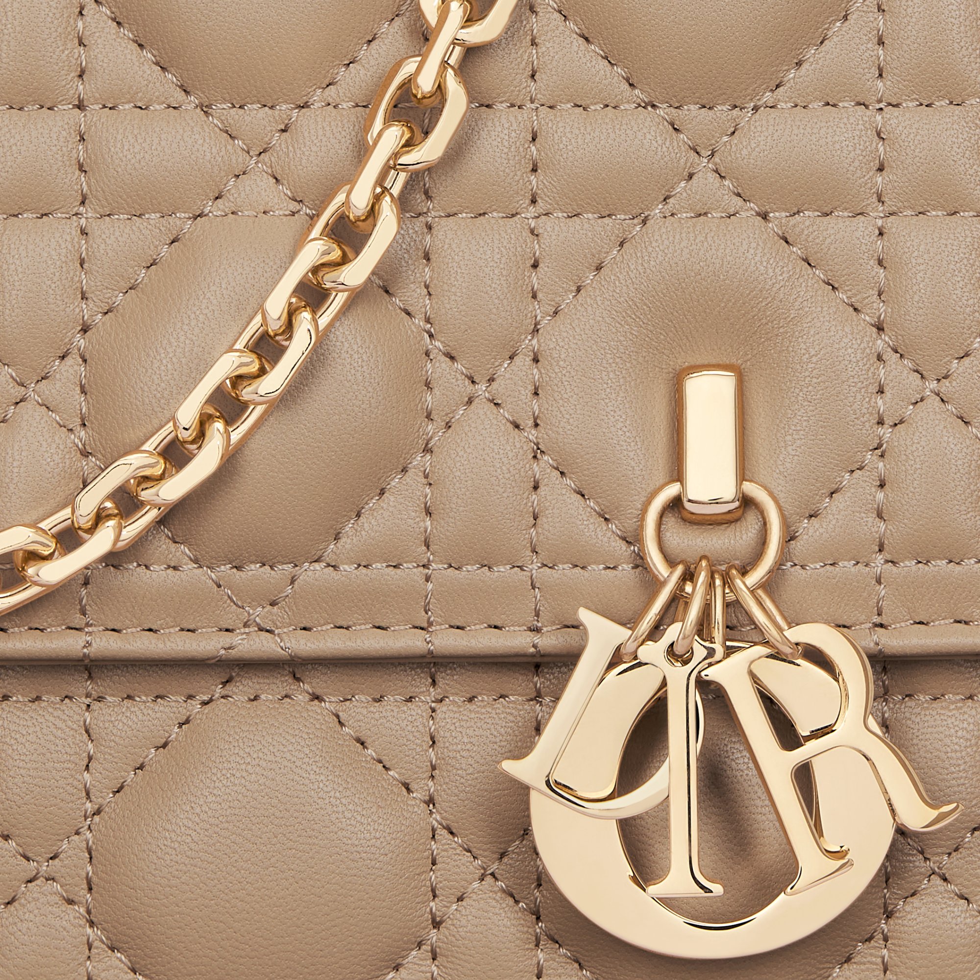 My Dior Top Handle Bag Biscuit Cannage Lambskin | DIOR