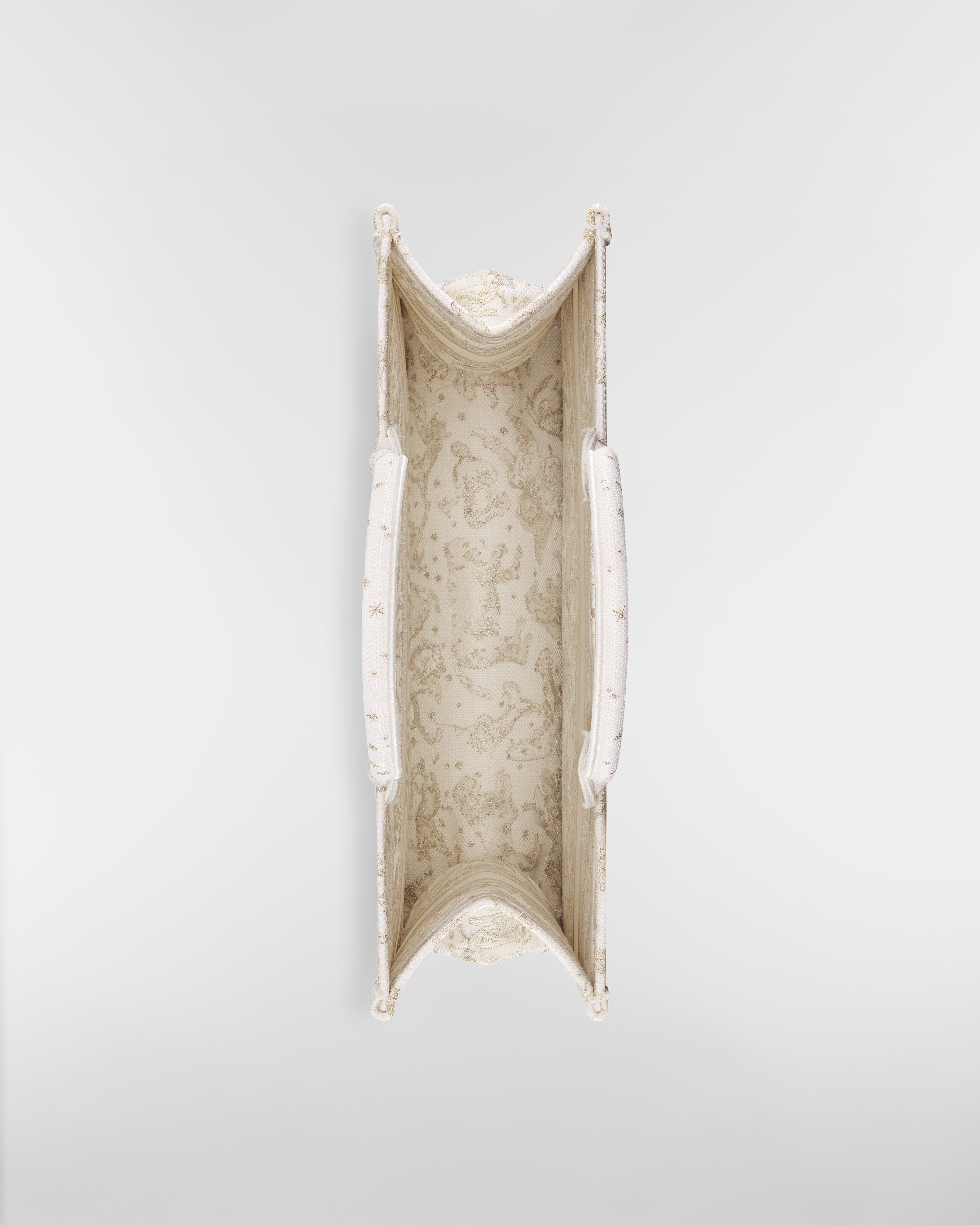 Large Dior Book Tote Latte and Gold-Tone Dior Zodiac Embroidery (42 x ...