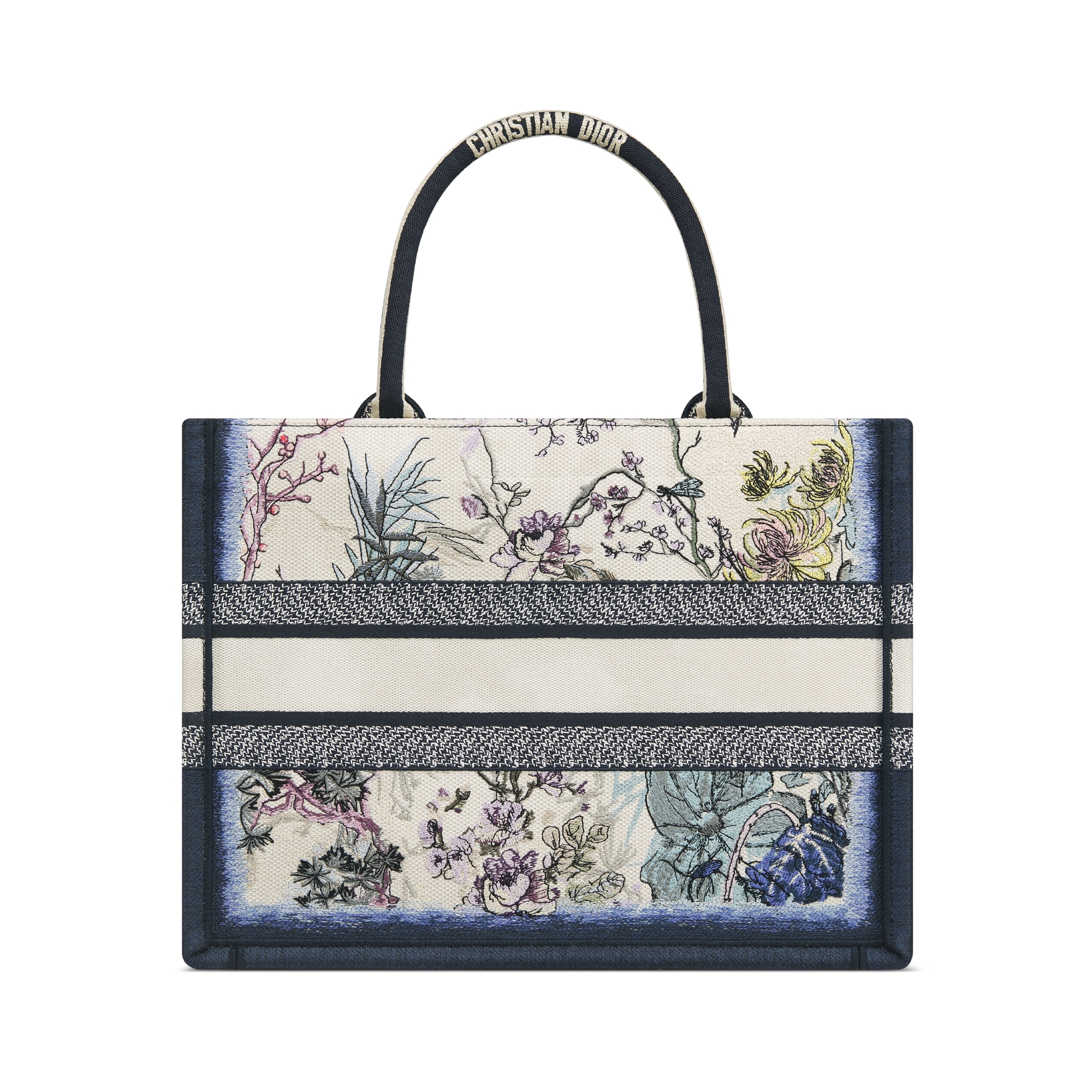 Mittelgroße Dior Book Tote Dior Pannelli Stickerei in mehreren Farben ...