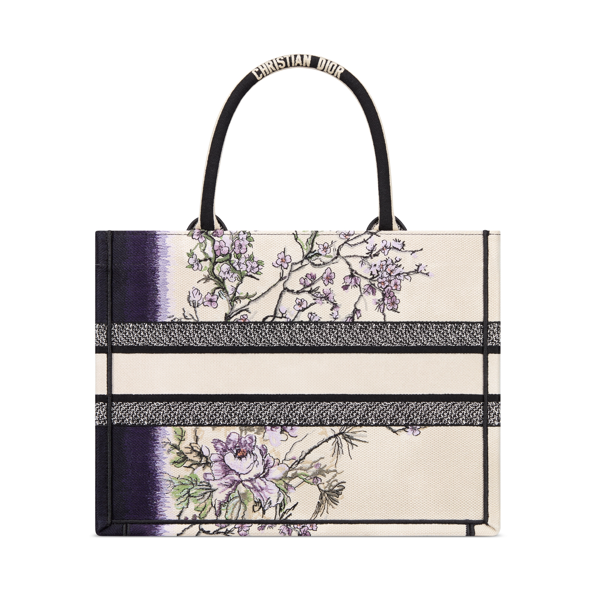 Medium Dior Book Tote Multicolor Dior Pivoine Embroidery (36 x 27.5 x 16.5 cm) | DIOR
