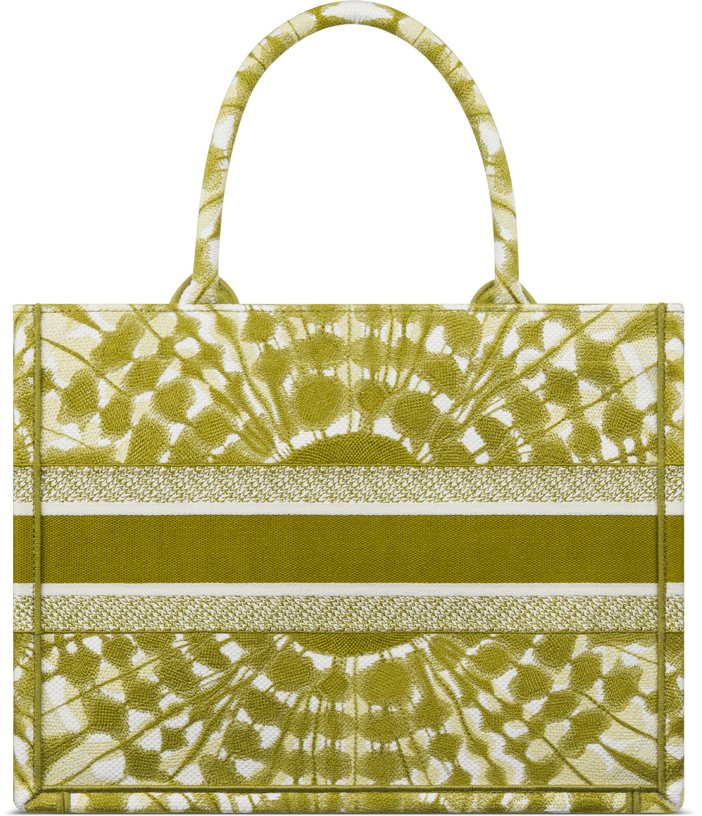 Dior Book Tote mediano Miss Dior Bordado Tie & Dior verde peridoto (36 x 27,5 x 16,5 cm) | DIOR