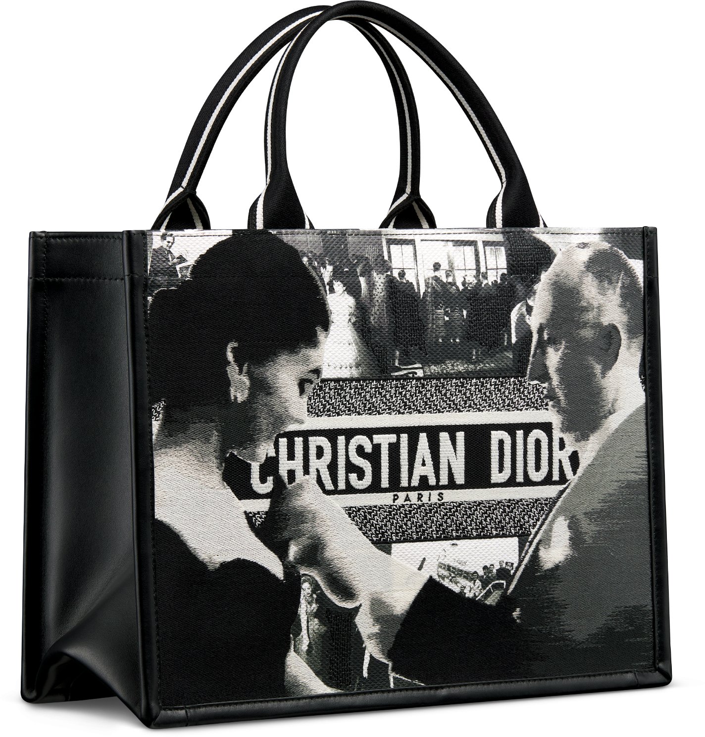 Dior Book Tote mediano Bordado Monsieur Dior Patchwork en blanco y ...