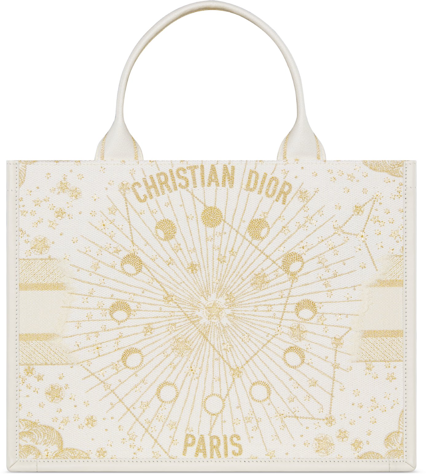 Dior Book Tote mediano Bordado color latte con motivo Dior Astral ...
