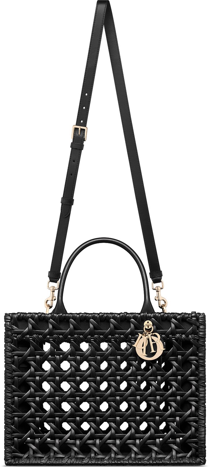 Medium Dior Book Tote Black Cannage Braided Calfskin (36.5 x 28 x 16.5 ...
