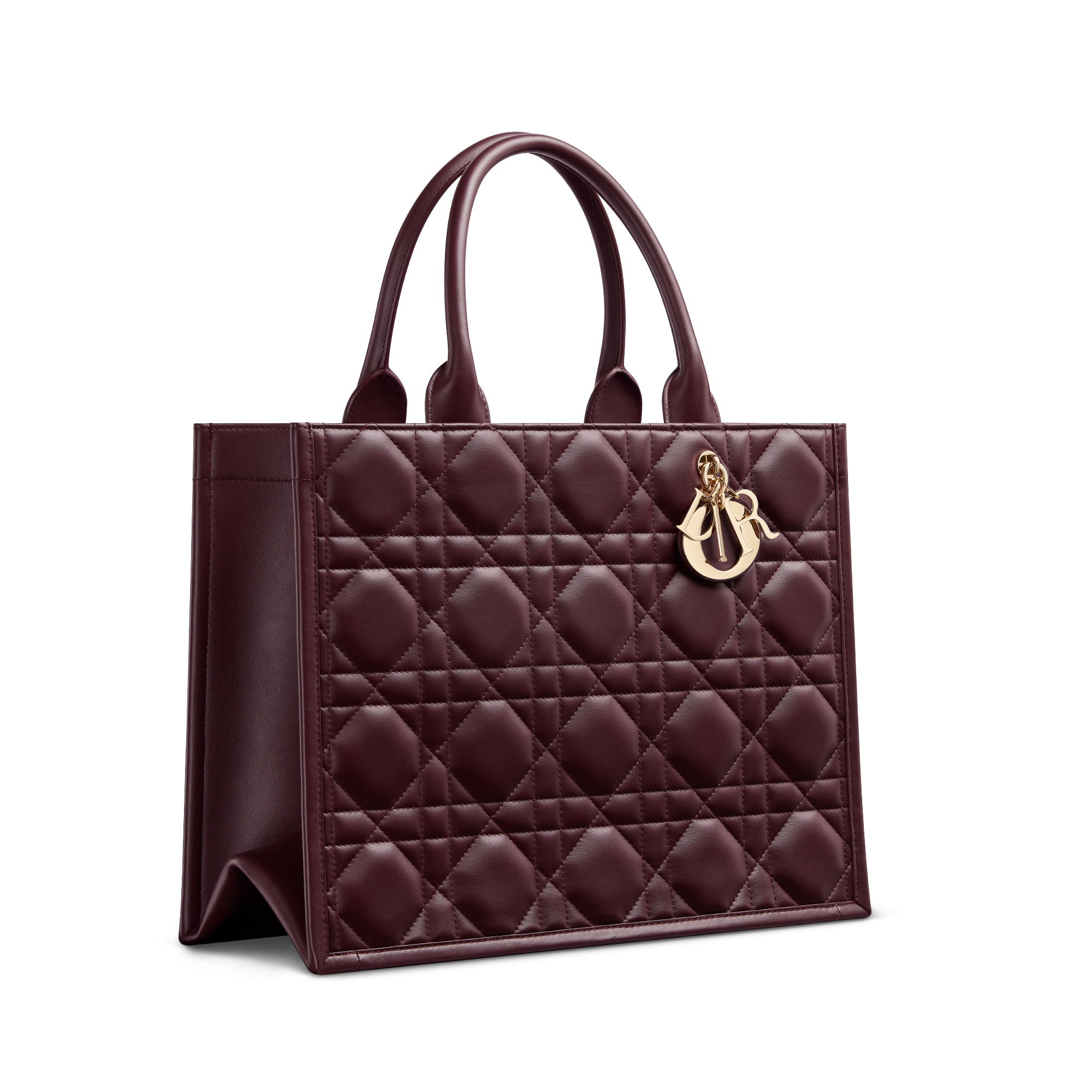Medium Dior Book Tote Plum Macrocannage Calfskin (36.5 x 28 x 16.5 cm ...
