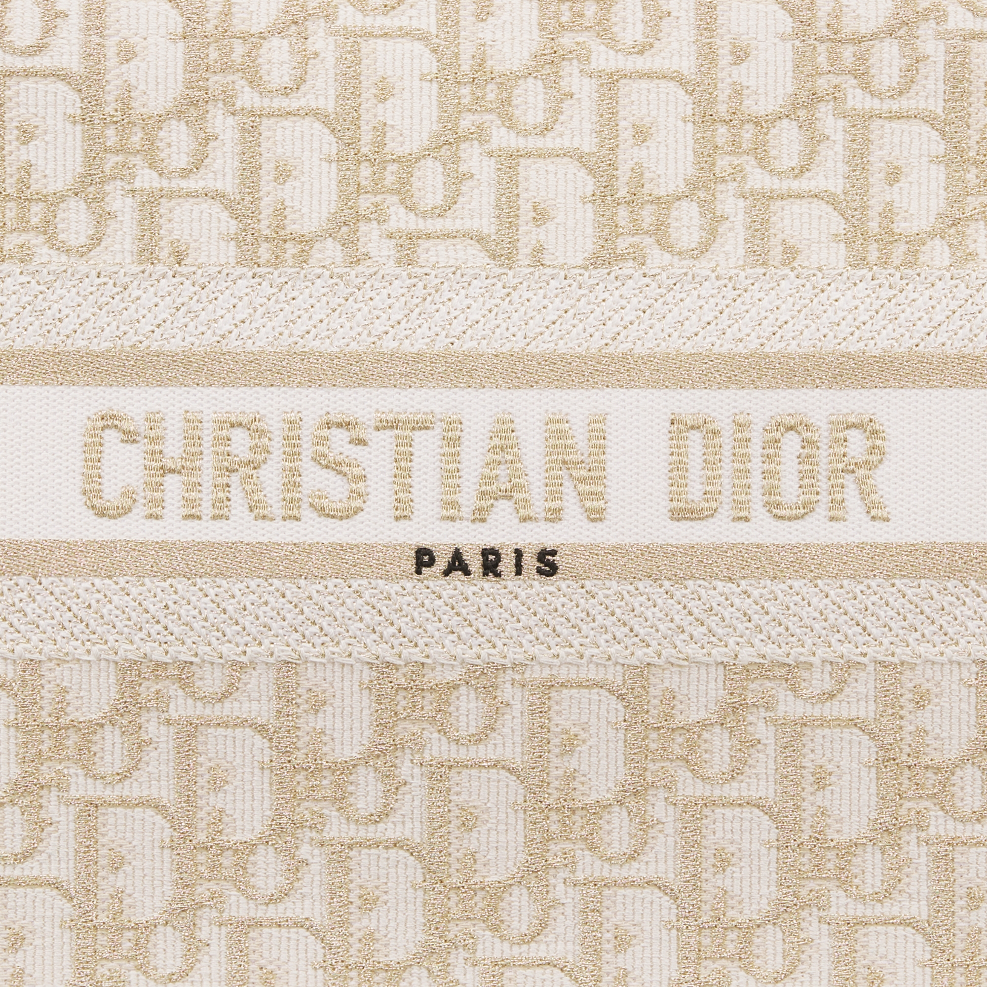 Small Dior Book Tote Dior Oblique Embroidery with Gold-Tone Metallic ...