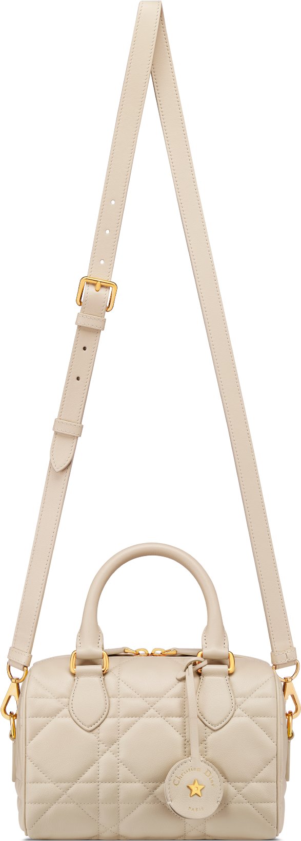Dior Groove 20 Bag Dusty Ivory Macrocannage Calfskin | DIOR