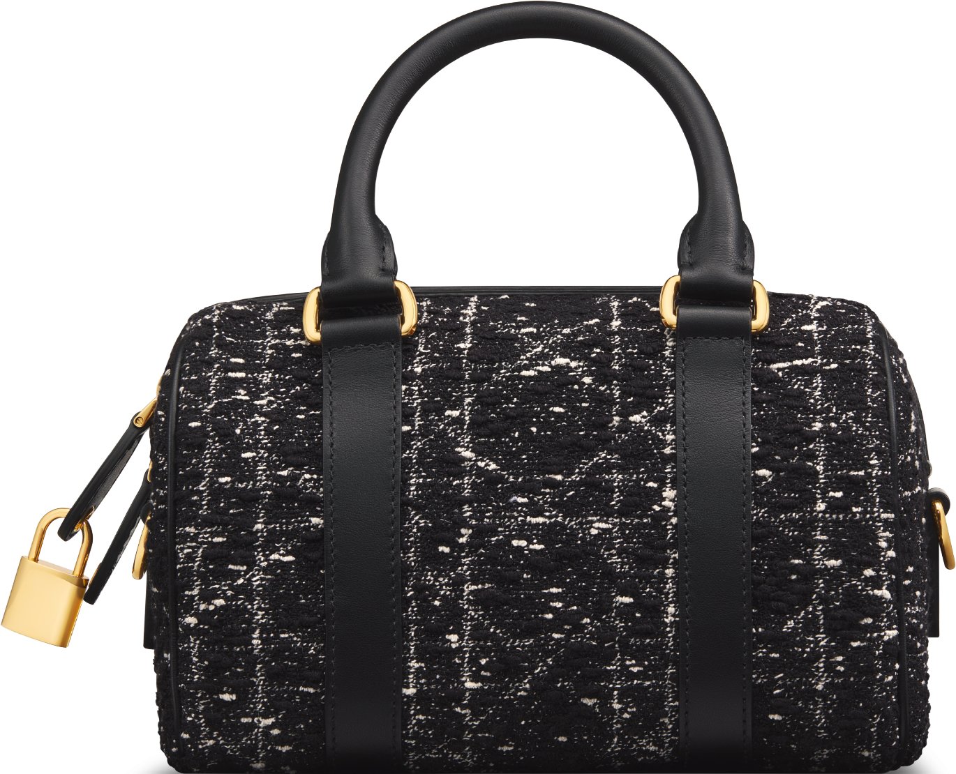 Dior Groove 20 Bag Black Tweed with White Cannage Motif | DIOR