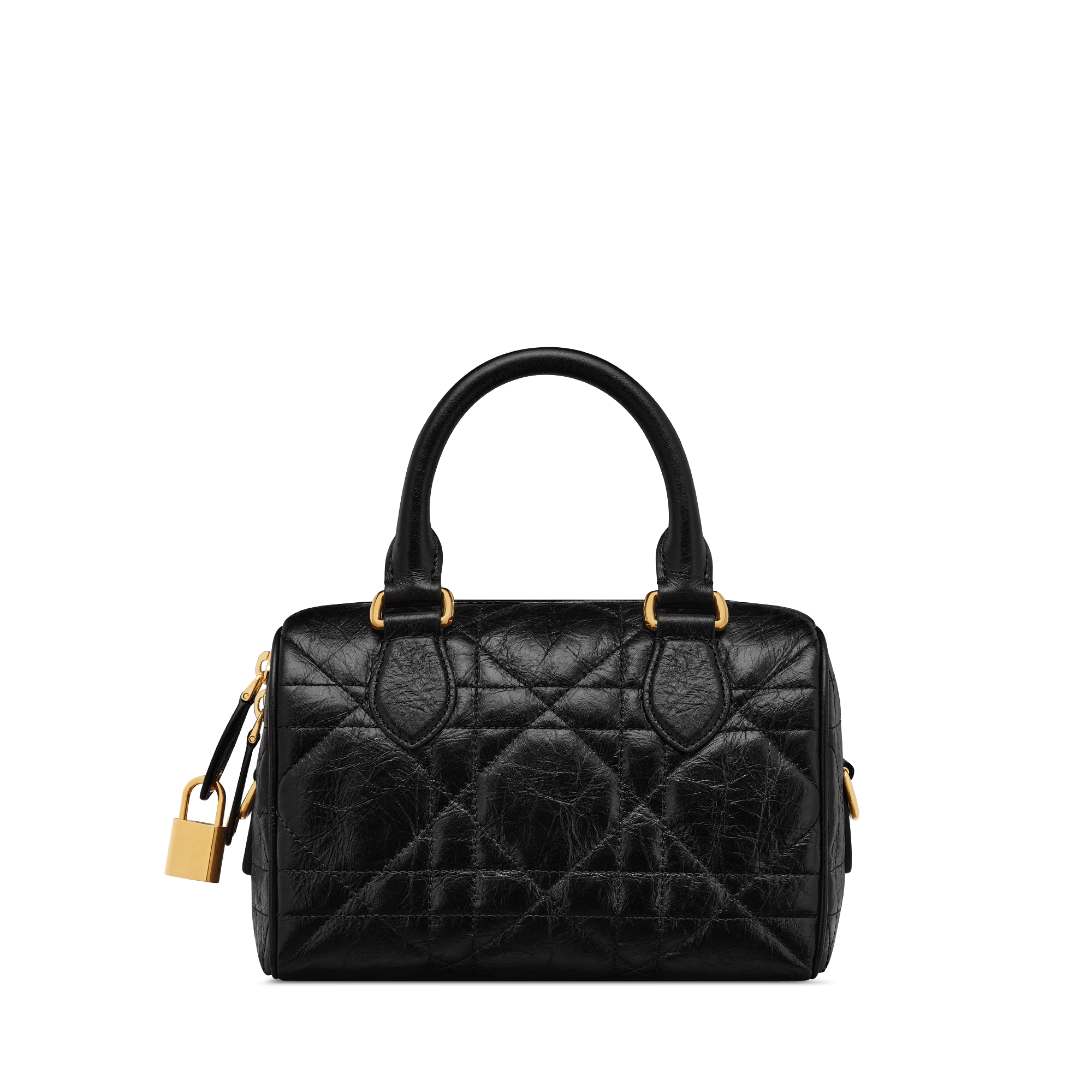 Dior Groove 20 Bag Black Macrocannage Crinkled Calfskin | DIOR
