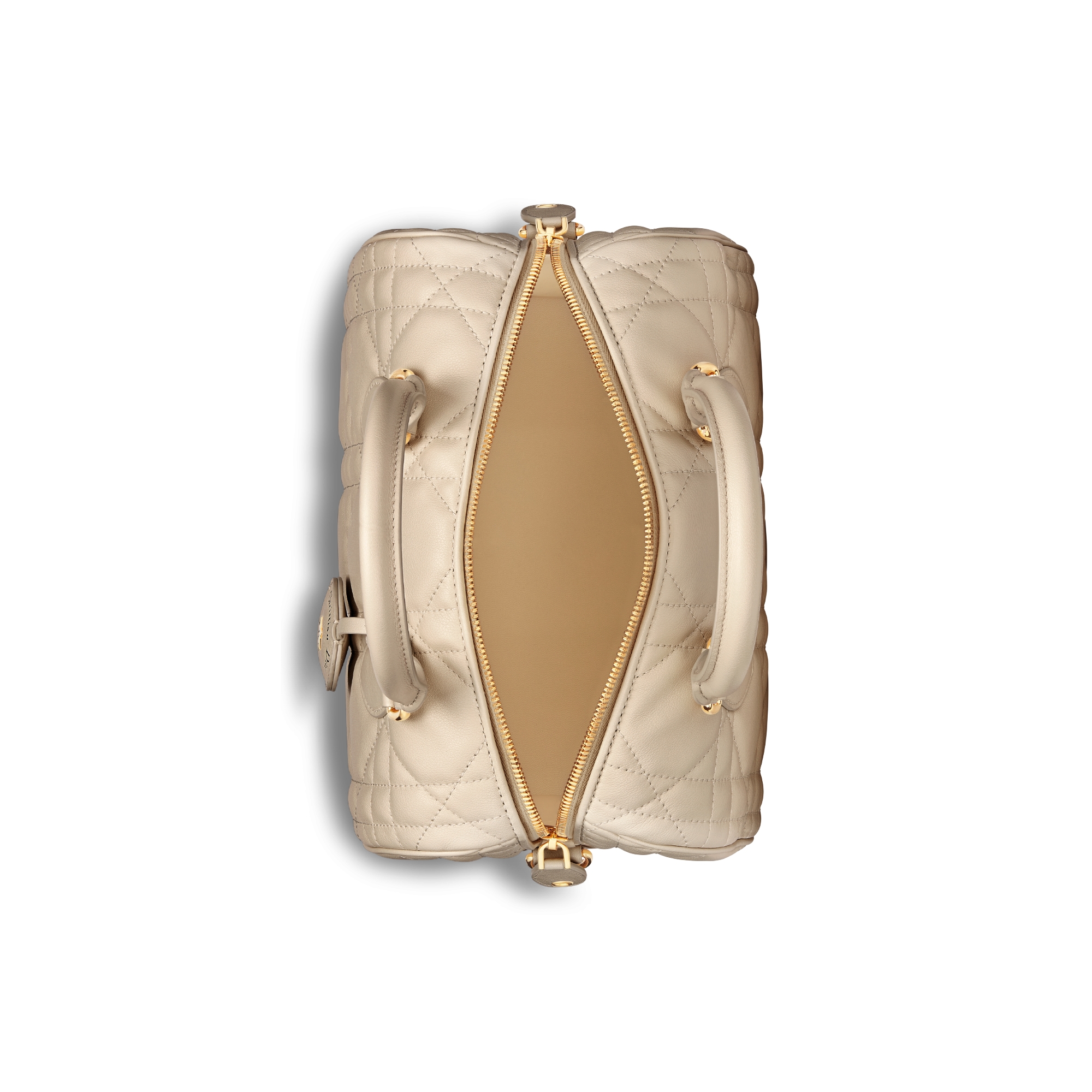 Dior Groove 25 Bag Dusty Ivory Macrocannage Calfskin | DIOR