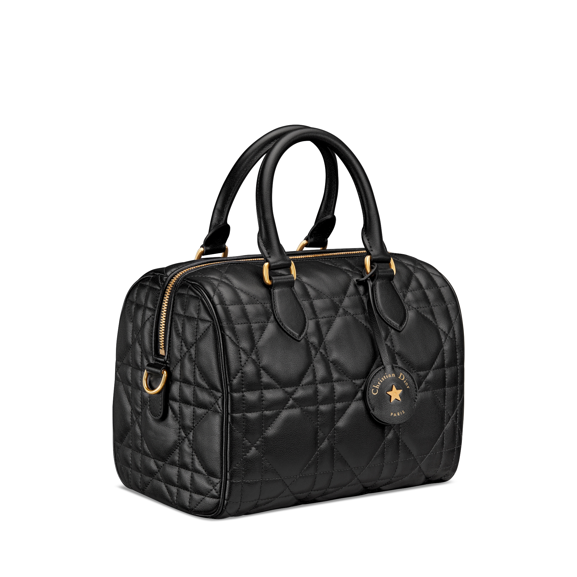 Dior Groove 25 Bag Black Macrocannage Calfskin | DIOR