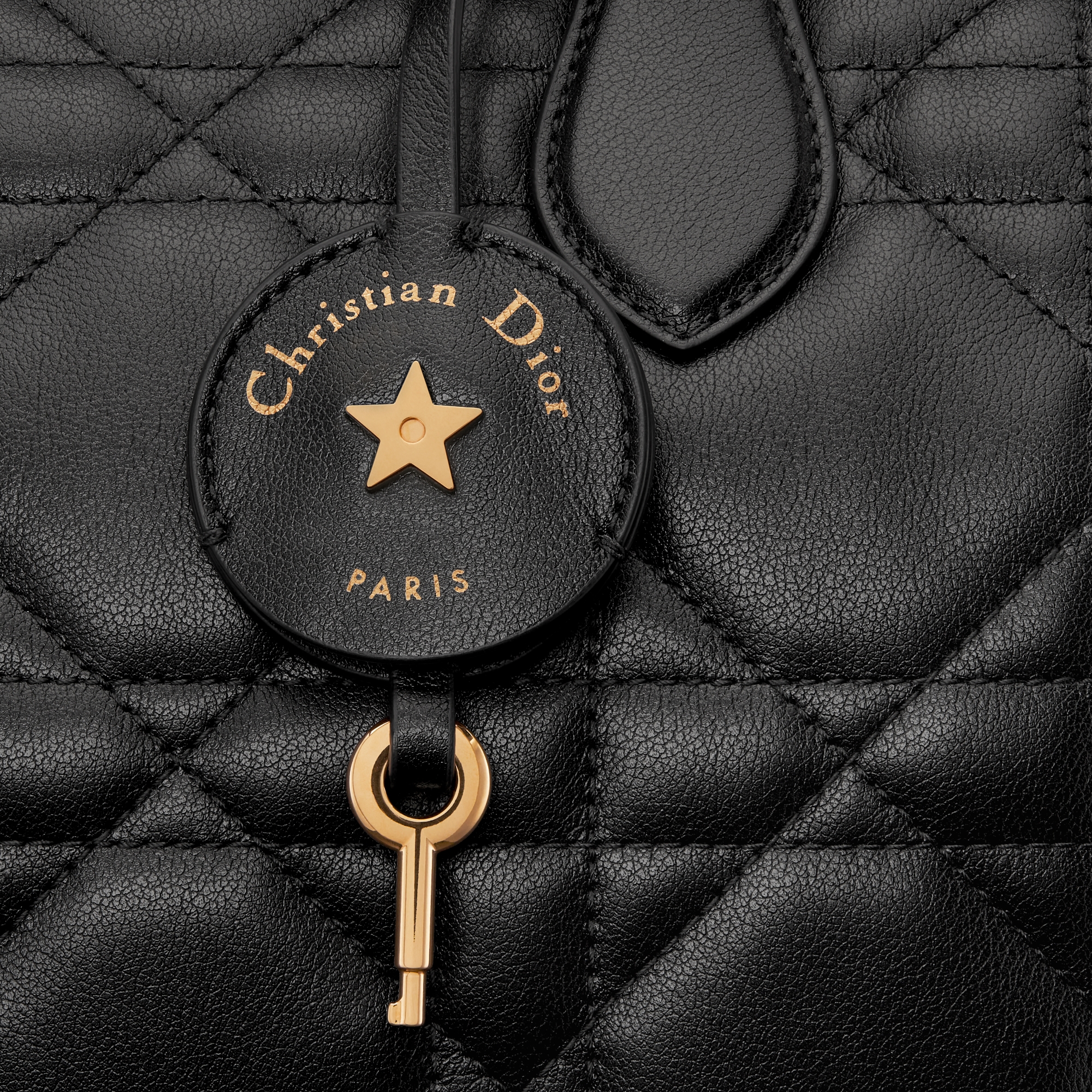 Dior Groove 25 Bag Black Macrocannage Calfskin | DIOR